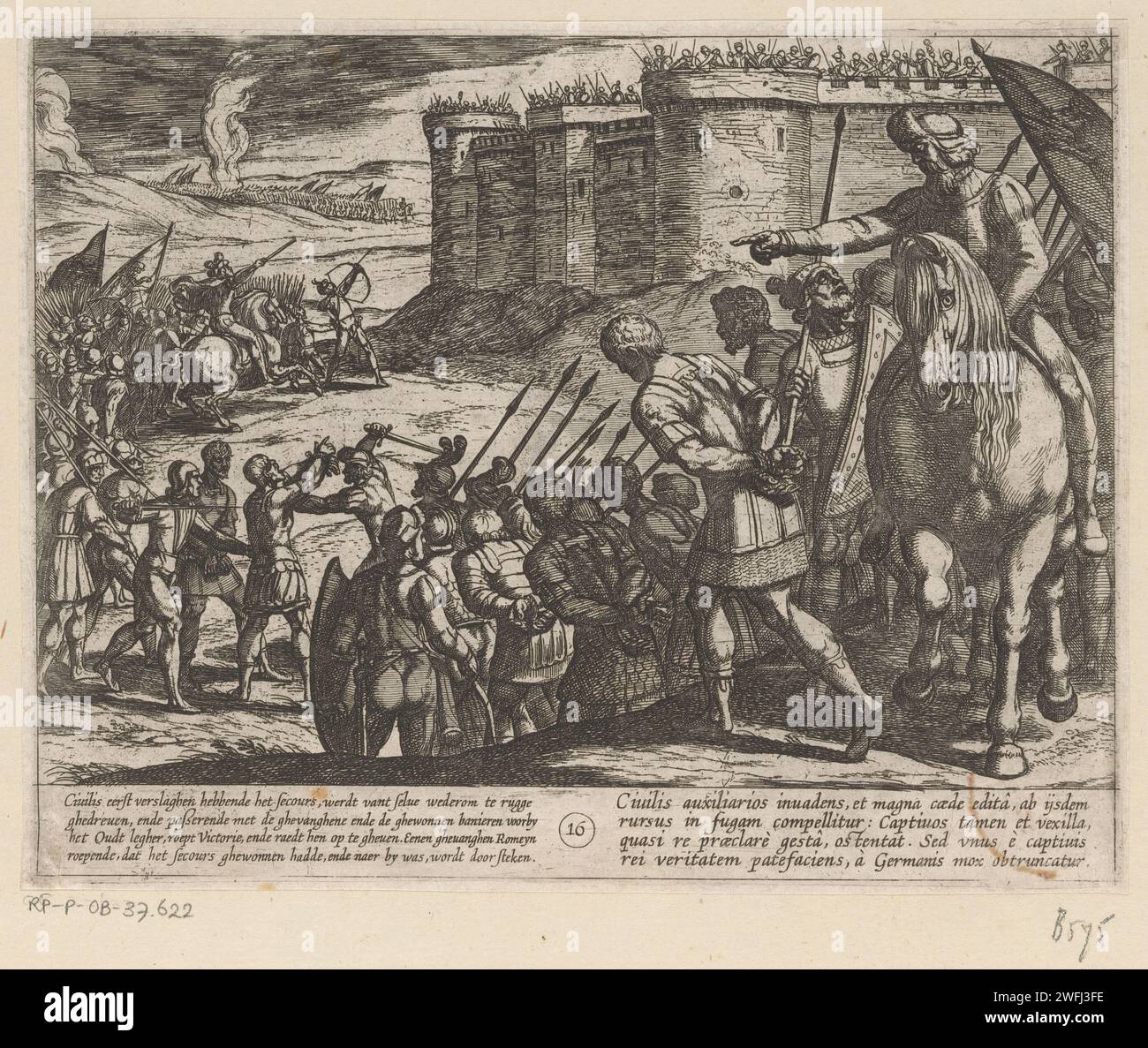 Roman prisoners for the Fort, Antonio Tempesta, After Otto van Veen ...