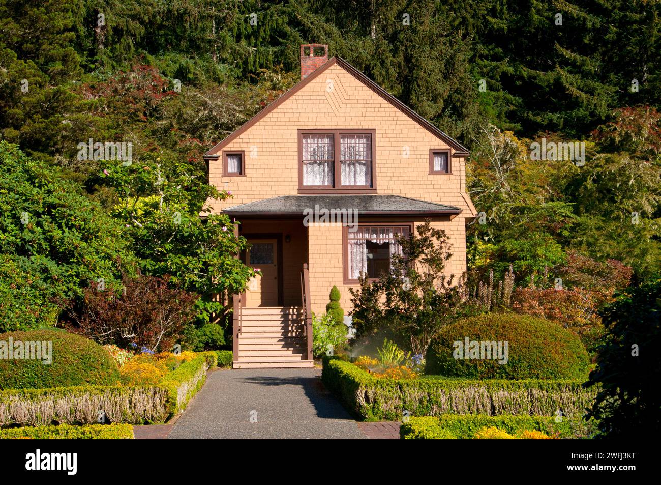 Garden House, Shore Acres State Park, Oregon Stock Photo - Alamy