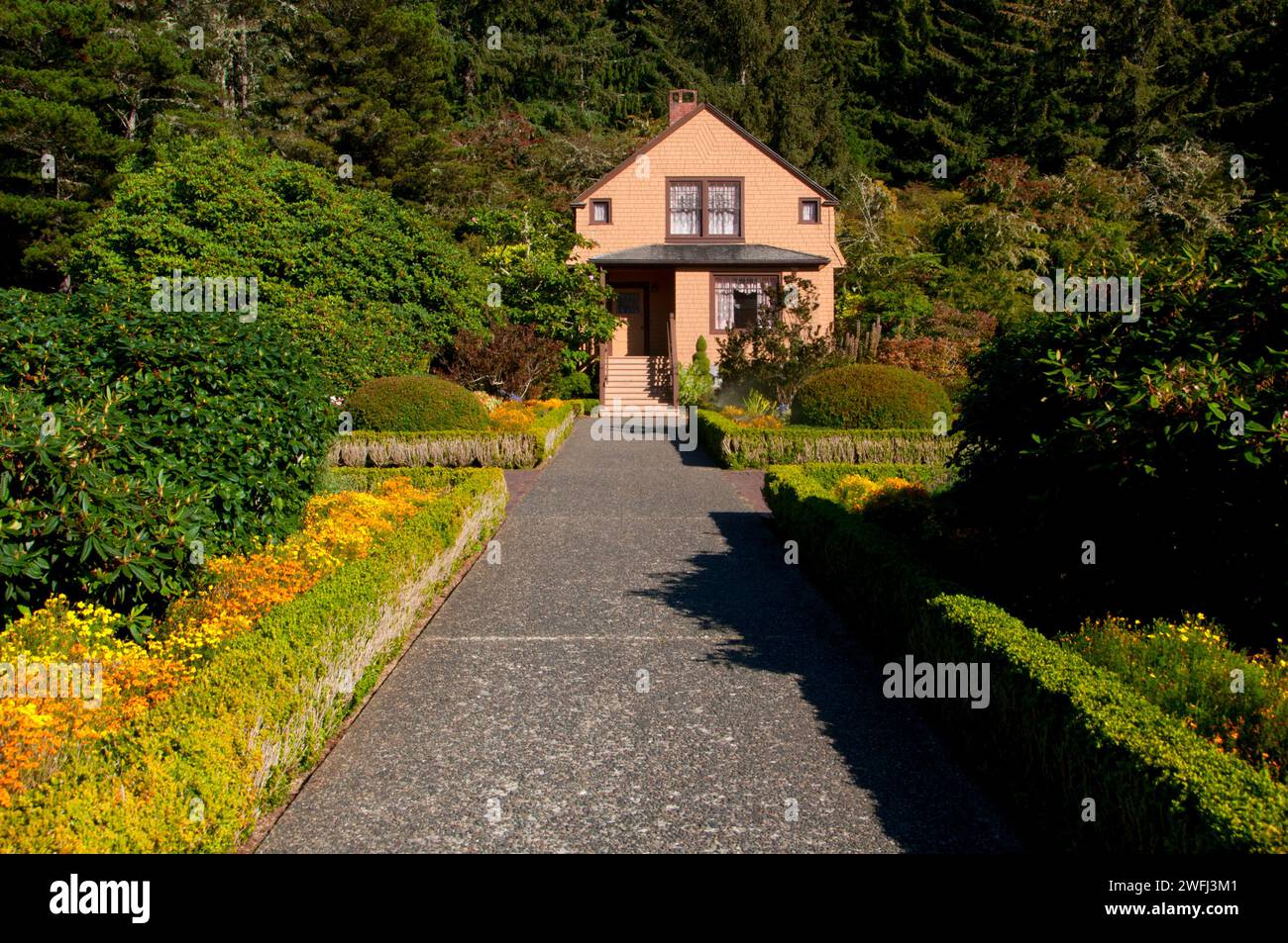 Garden House, Shore Acres State Park, Oregon Stock Photo - Alamy