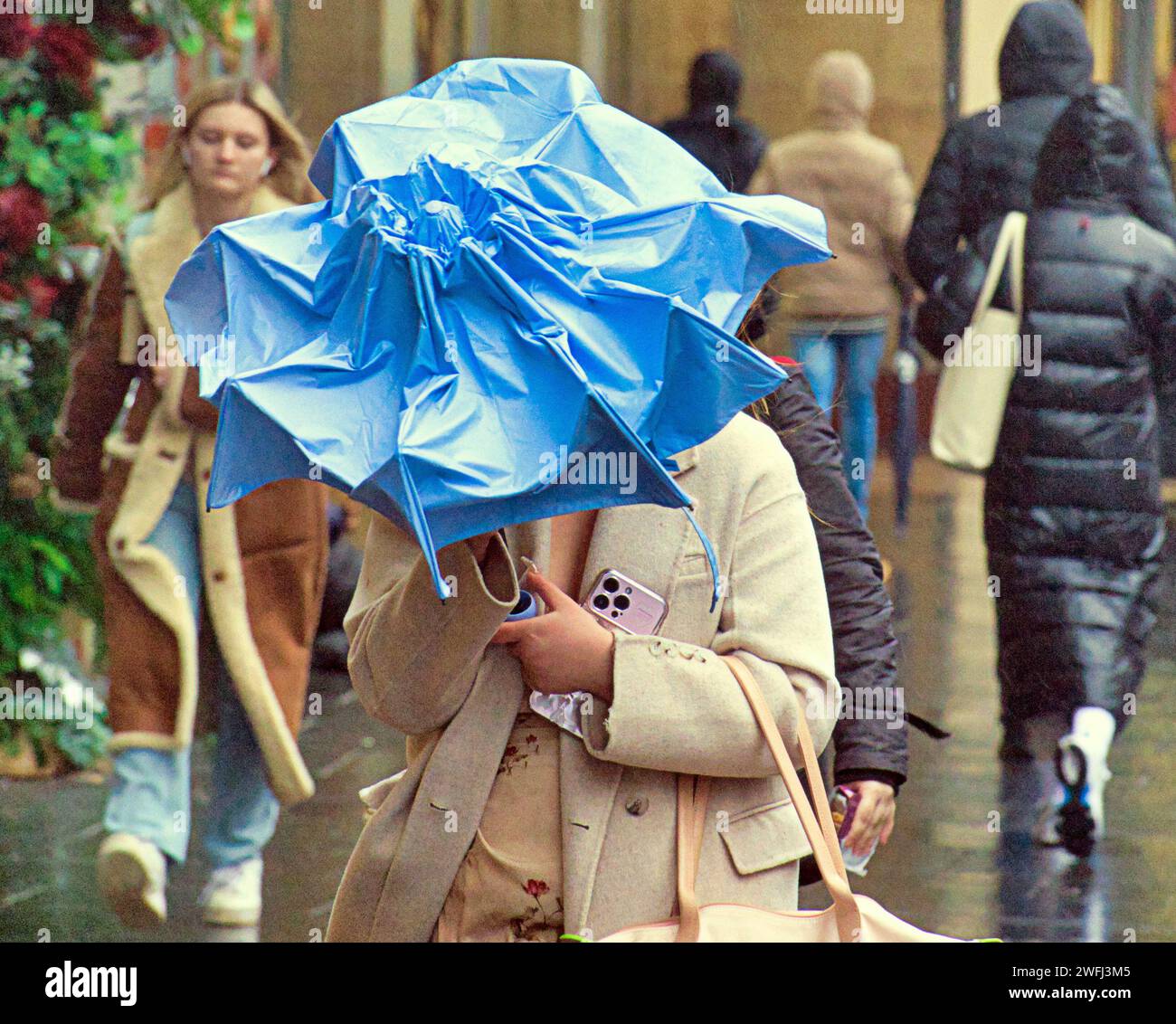 Glasgow, Scotland, UK. 31st January, 2024. UK Weather: Storm Ingunn ...