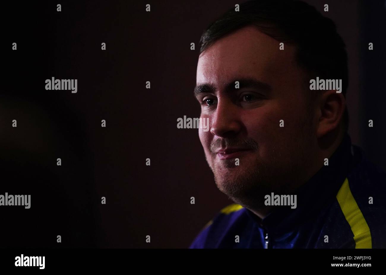 Luke Littler during the BetMGM Premier League launch at the ...