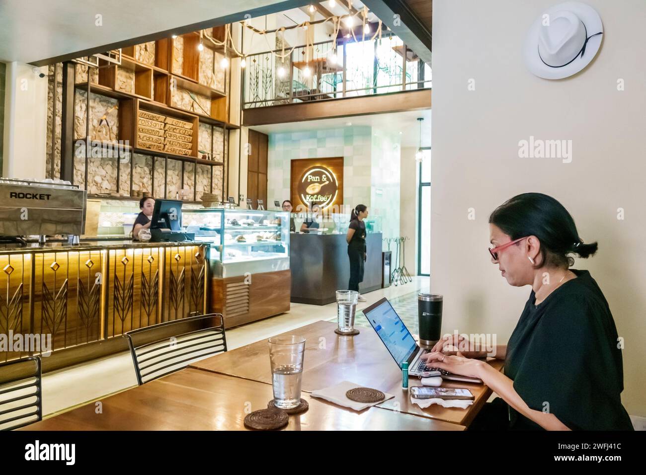 Merida Mexico,Zona Paseo Montejo Centro,Pan & Koffee Kof.fee cafe ...