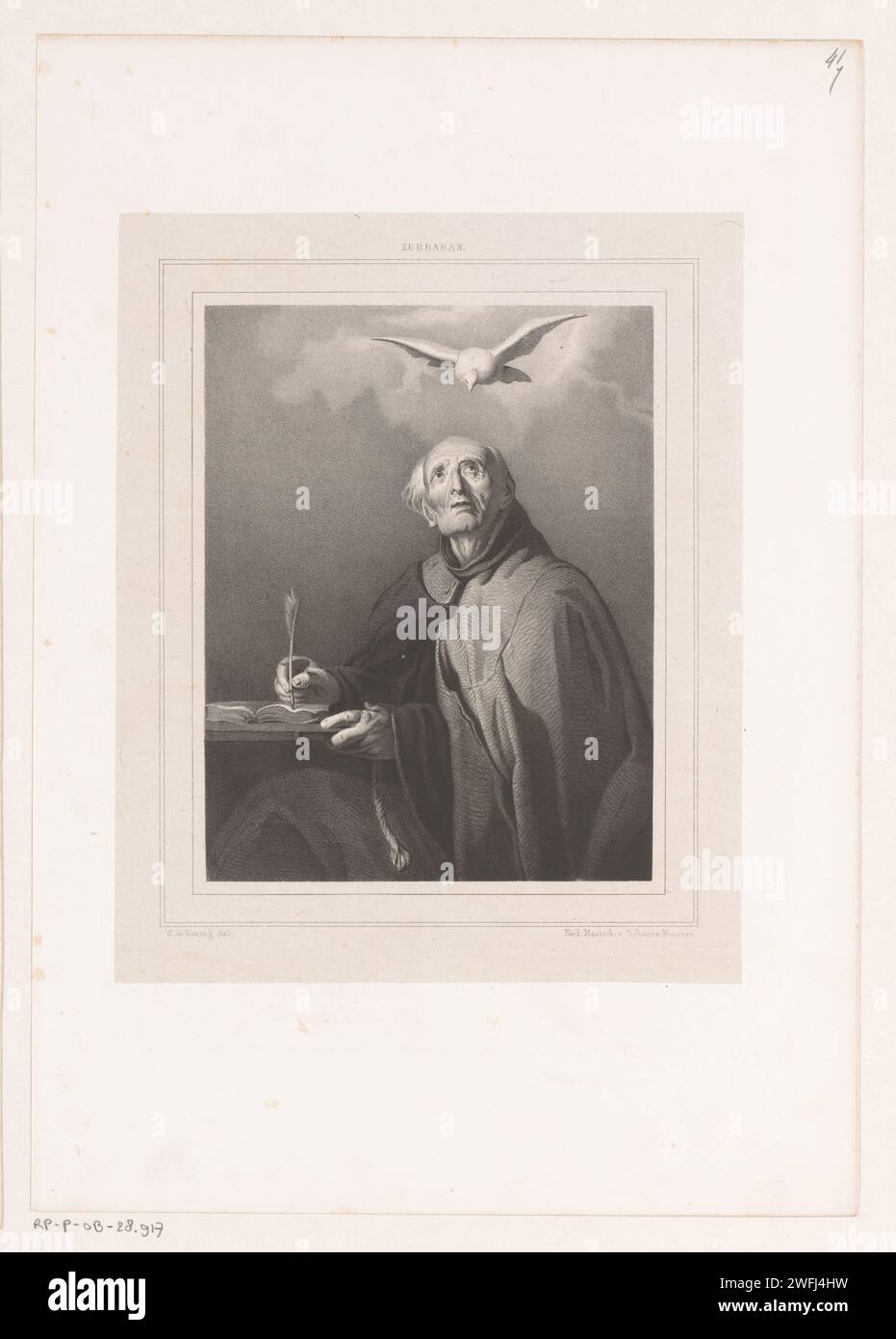 Heilige Petrus van Alcántara, Willem de Koning, After Francisco de ...