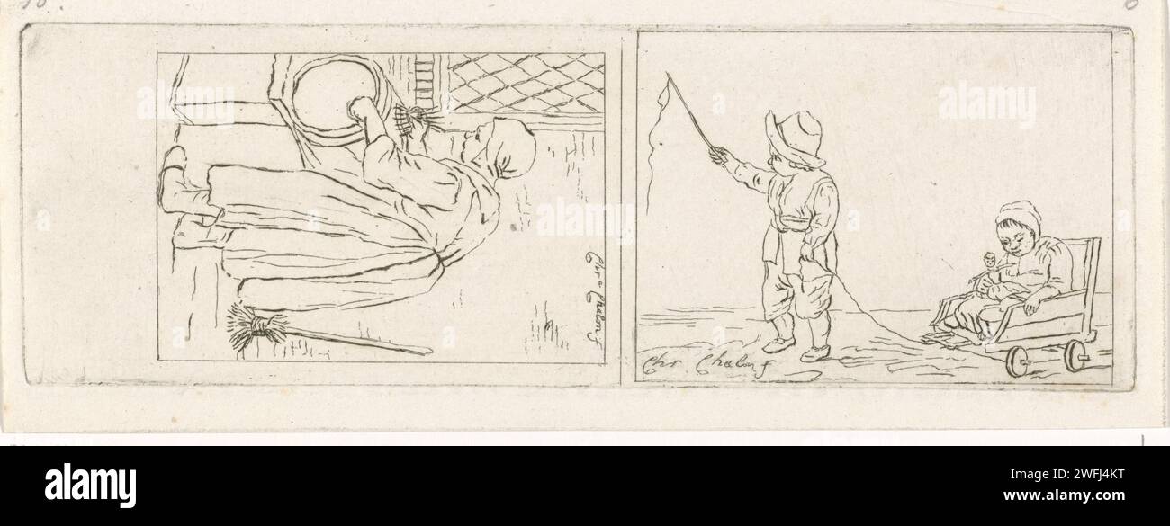 Bowling wife and children playing with Rolkar, Pieter de Mare, after ...