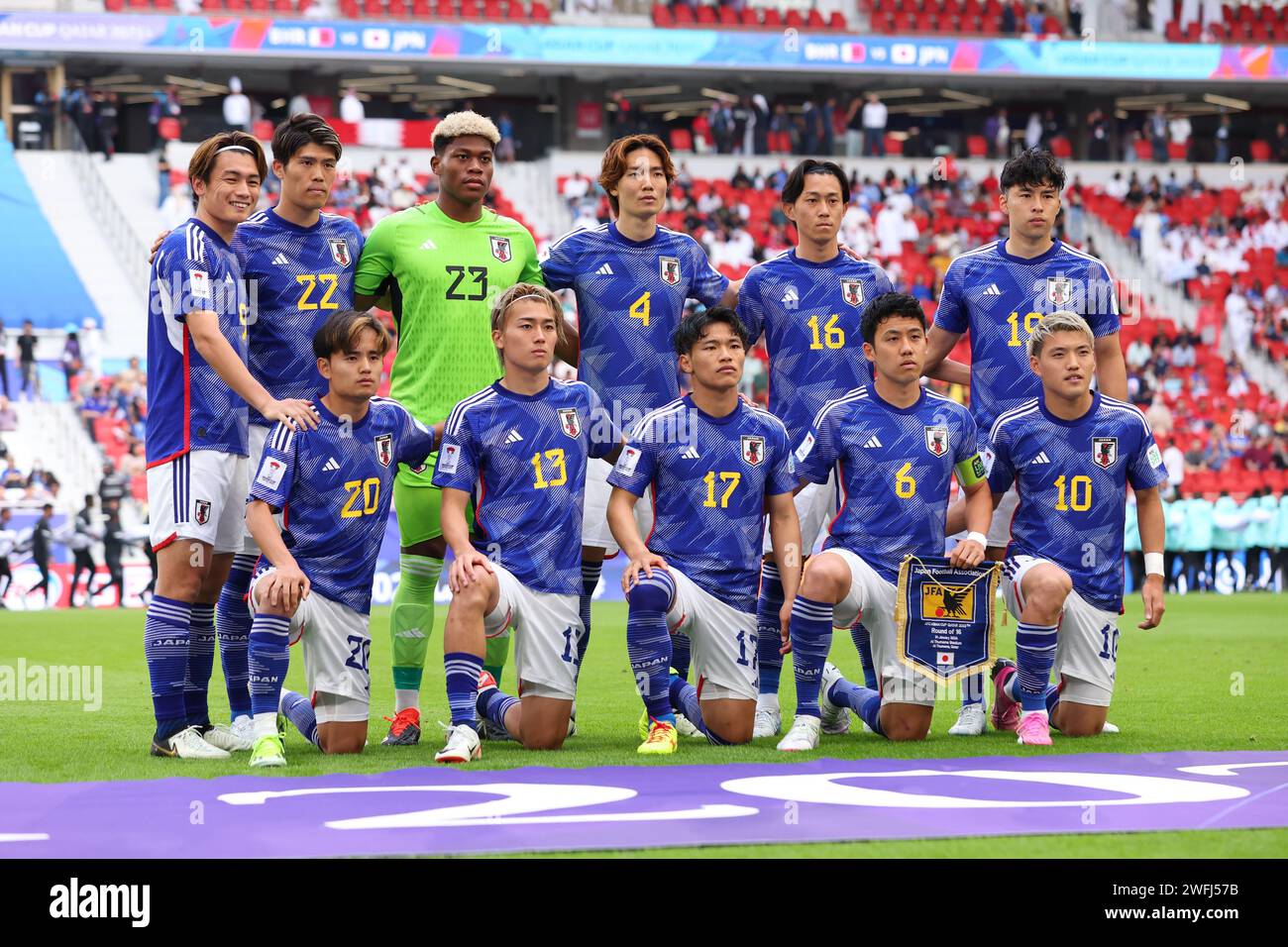 Doha, Qatar. 31st Jan, 2024. Japan team group line-up (JPN) Football ...