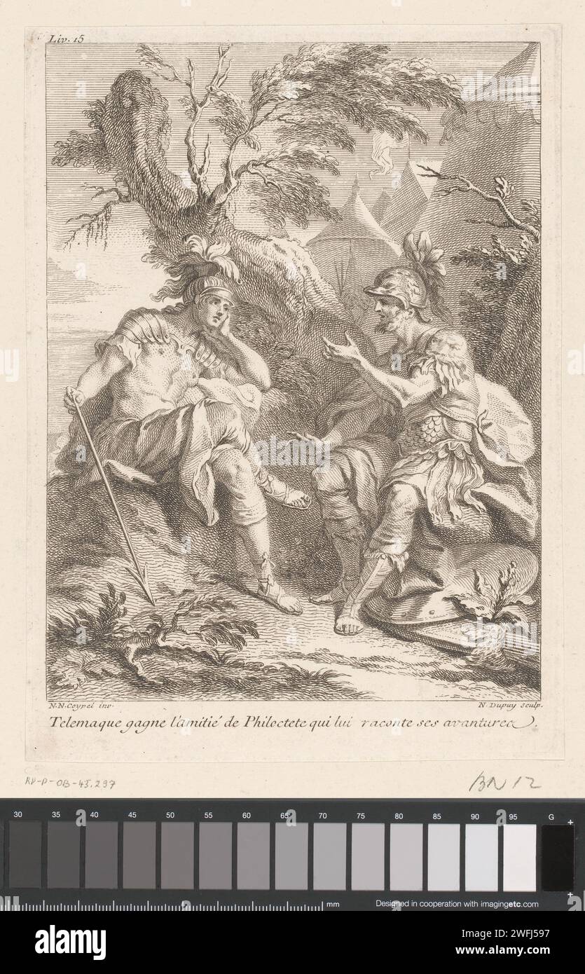 Philoctetis tells Telemachus about his adventures, Nicolas-Gabriel ...