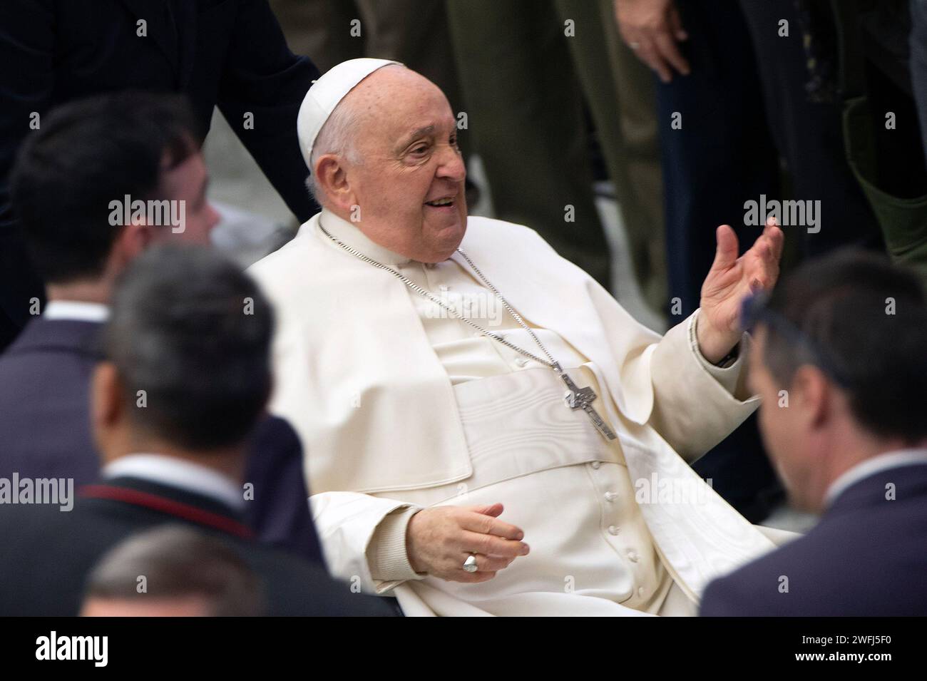 Vatican, Vatican. 31st Jan, 2024. Italy, Rome, Vatican, 2024/1/31.Pope ...