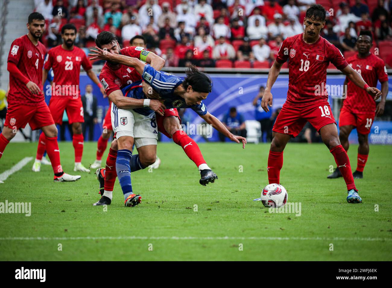 Doha, Qatar, 31 Jan 2024, AFC Asian Cup 2023 Round of 16 : Bahrain vs ...
