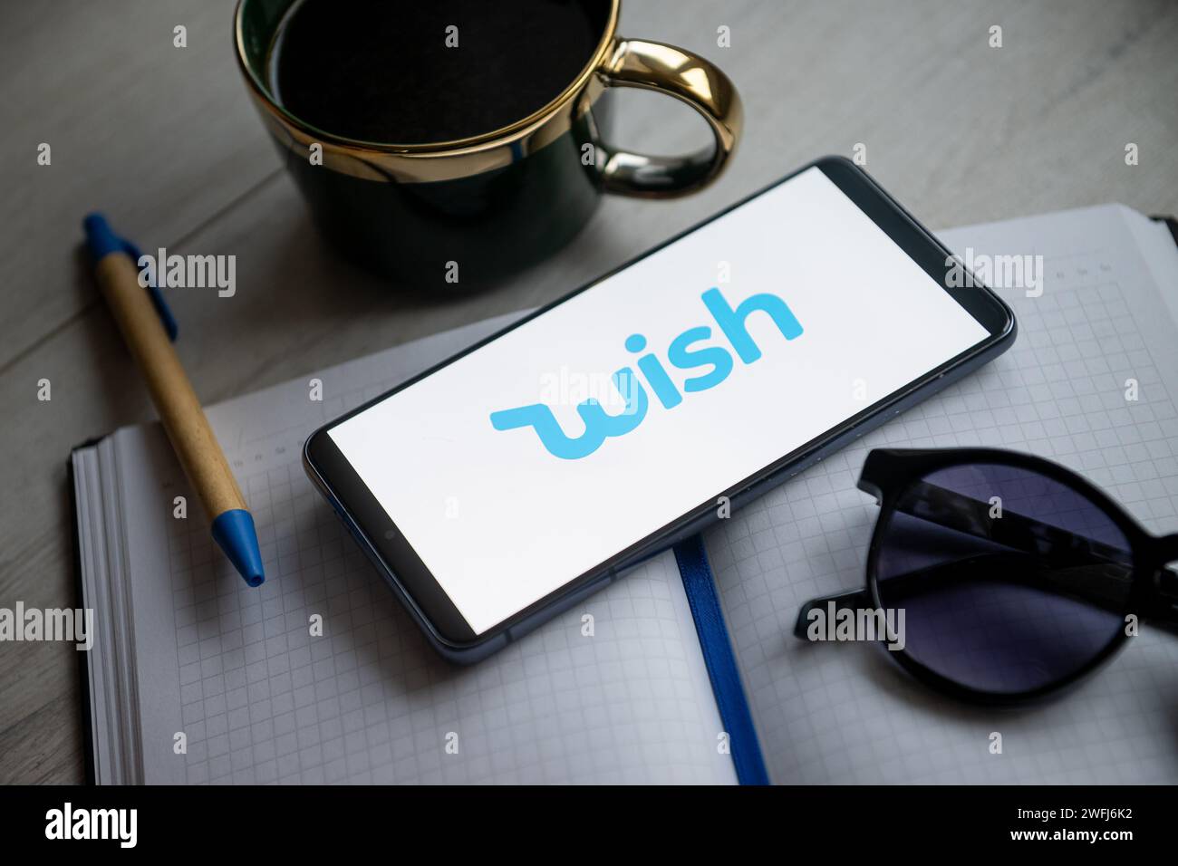 Wish logo hi-res stock photography and images - Alamy