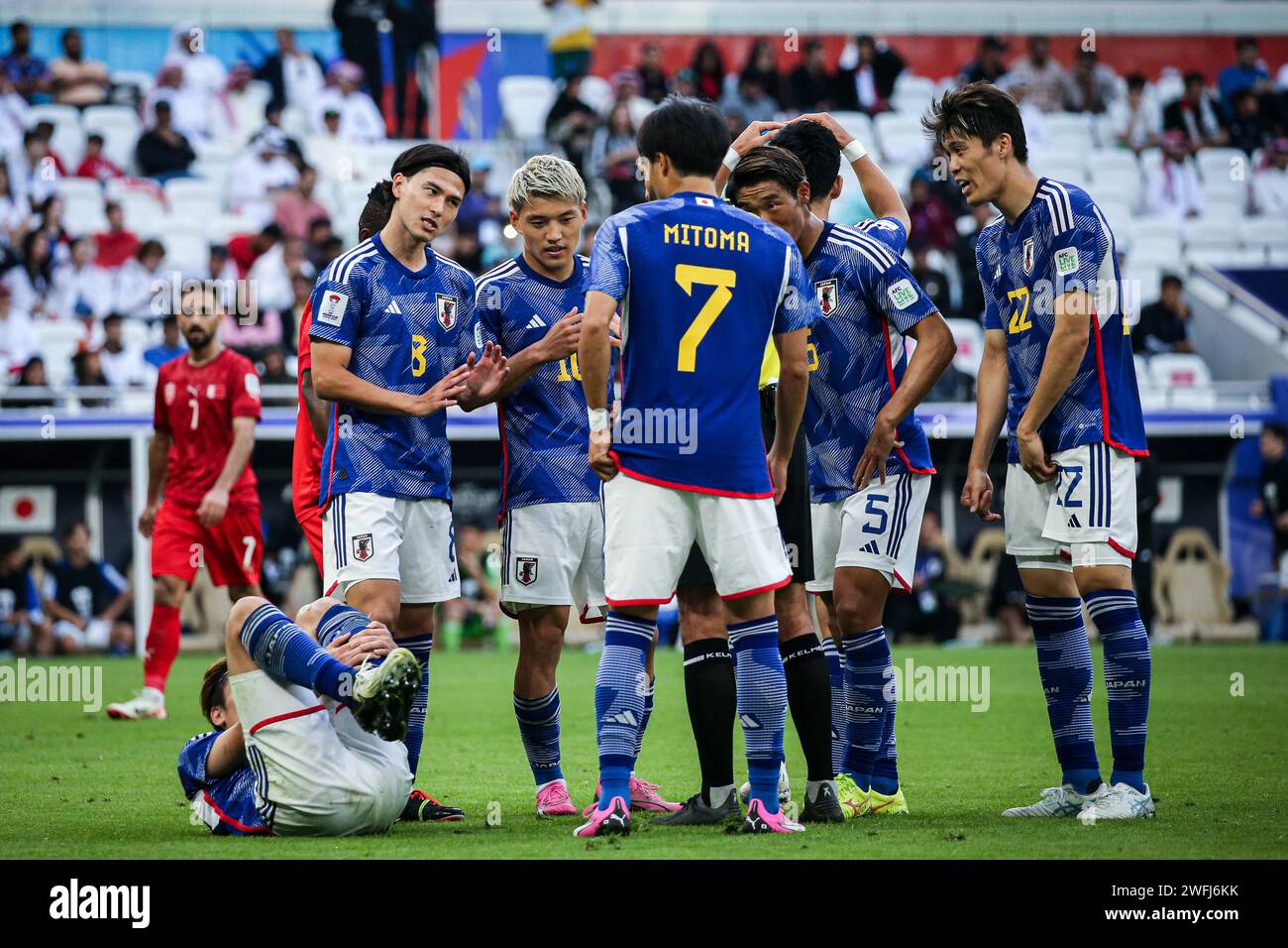 Doha, Qatar, 31 Jan 2024, AFC Asian Cup 2023 Round of 16 : Bahrain vs ...