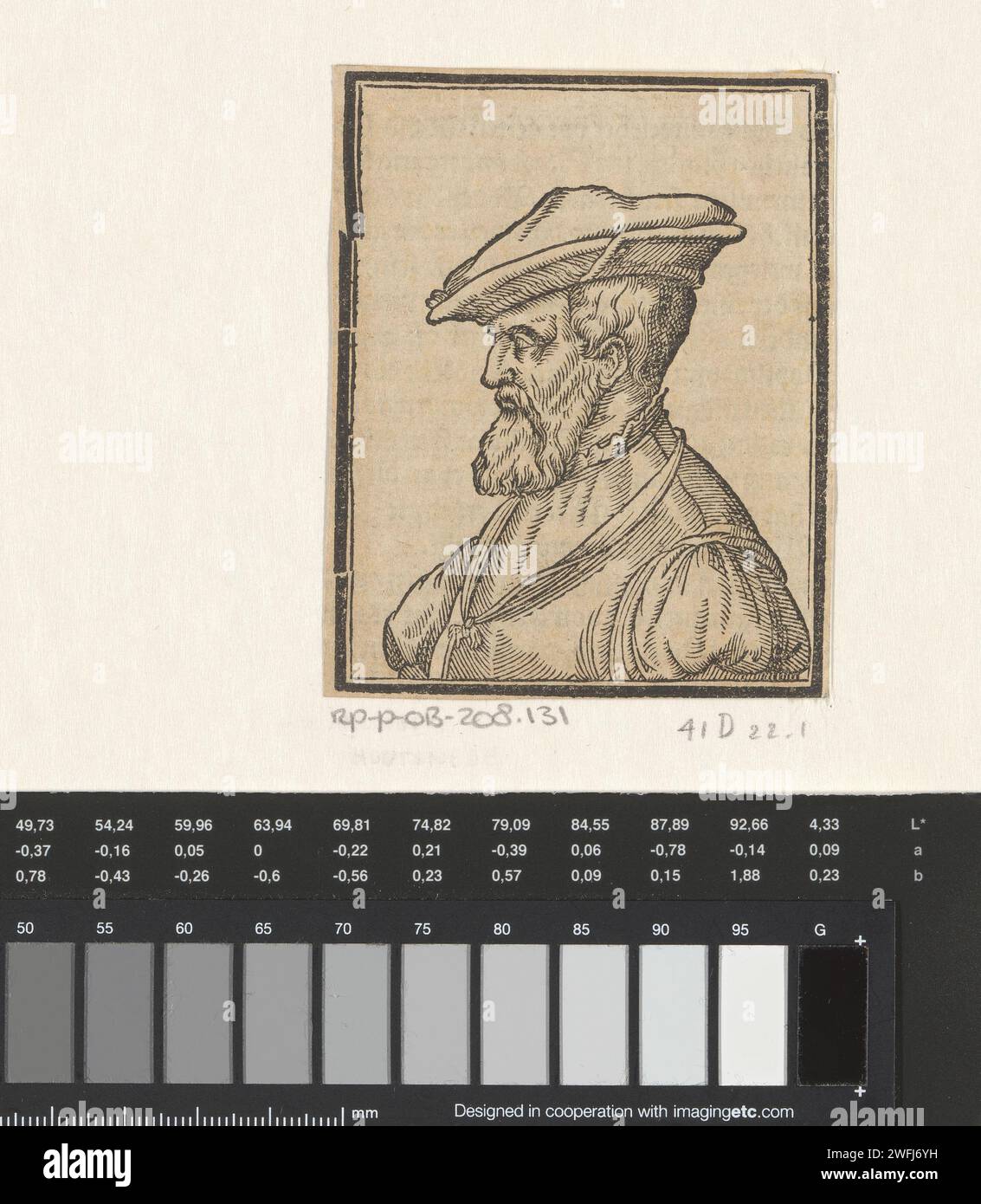 Portrait of a man with a hat, 1600 - 1699 print Germany paper ...