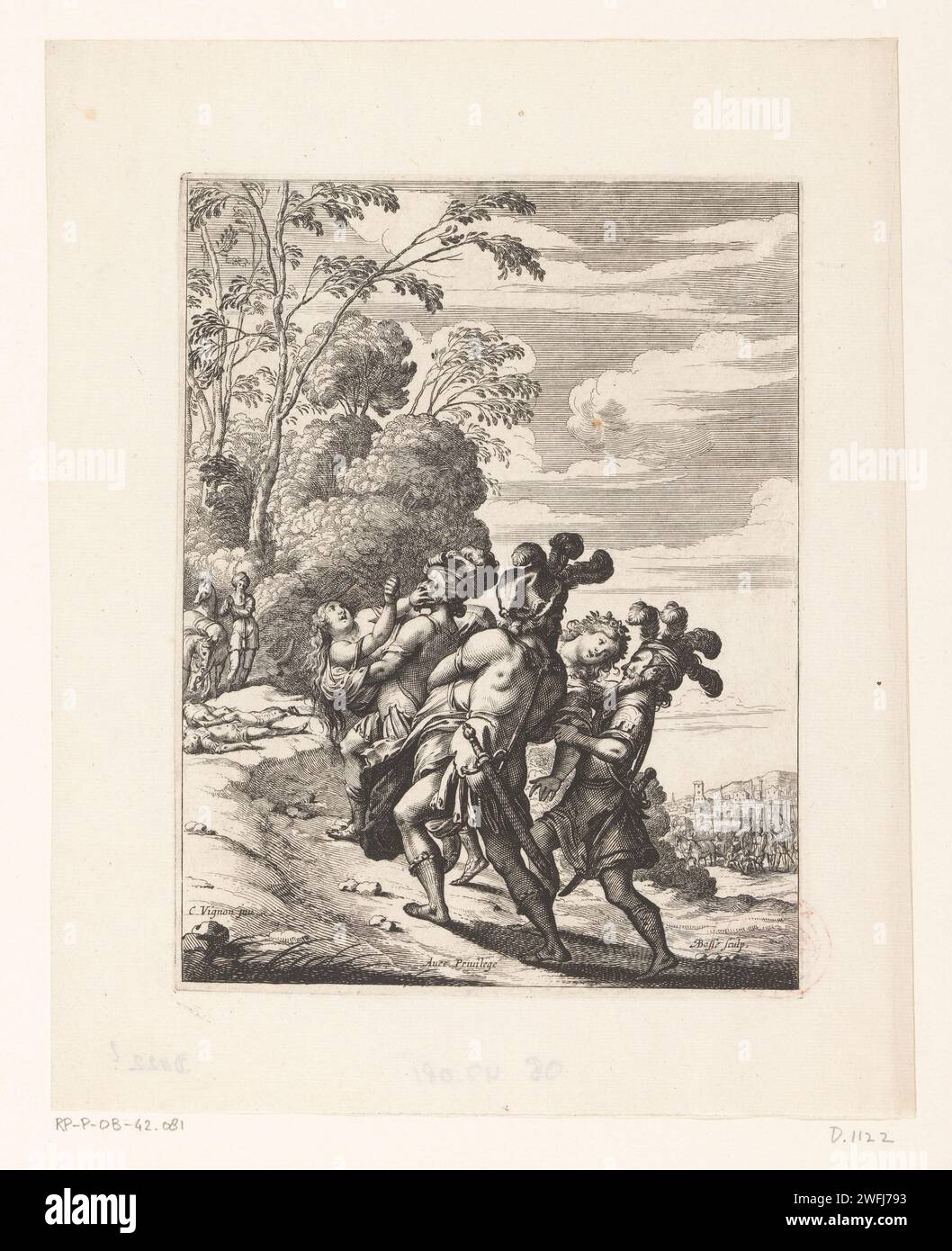 Ariane and Erycine are abducted by three armed men, Abraham Bosse ...