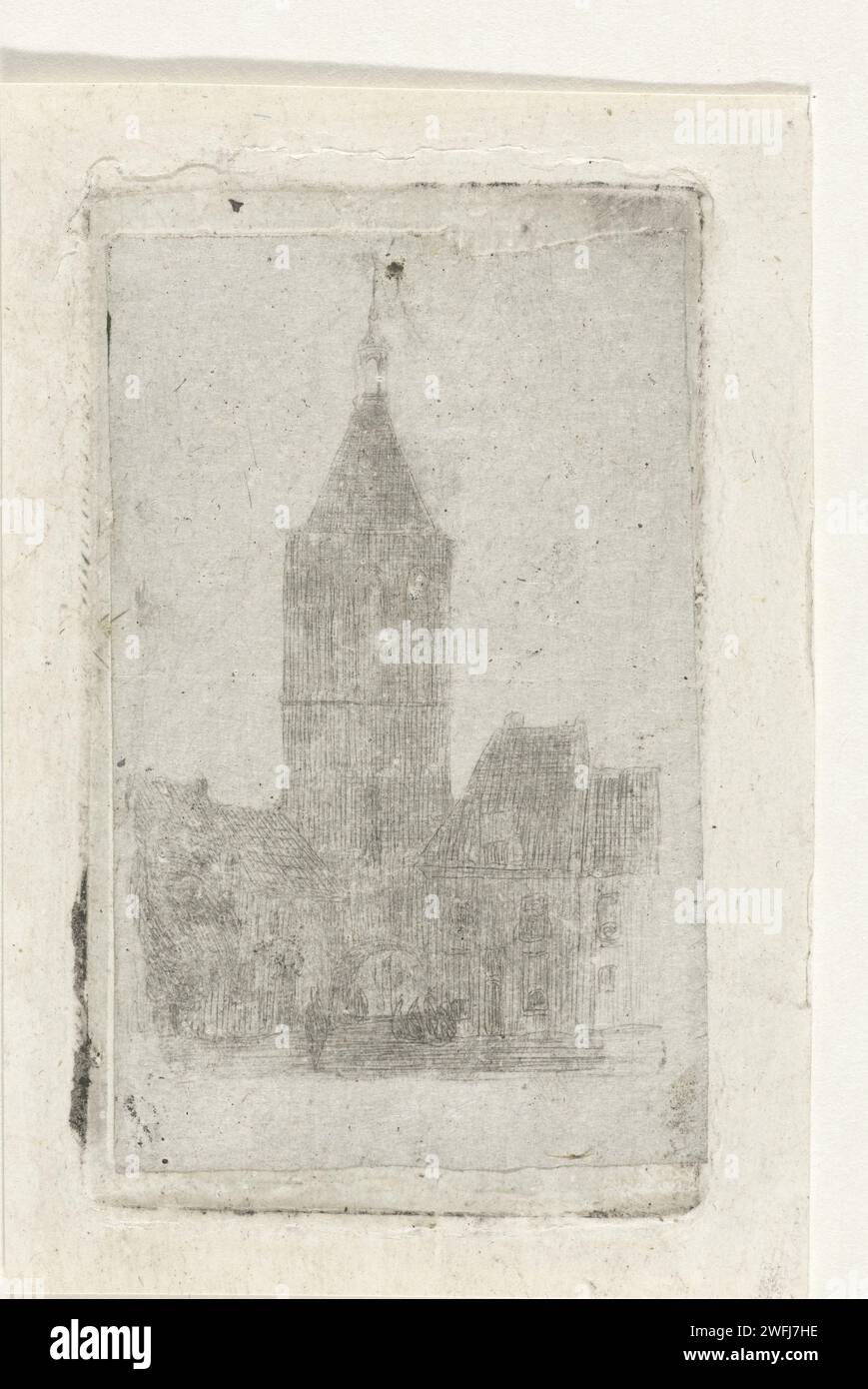 Toren, Lambertus Hardenberg (1822-1900), c. 1837 - 1900 print The Hague ...