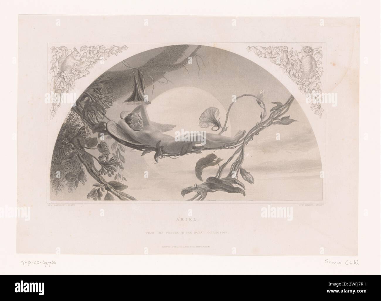 Ariel, Charles William Sharpe, after Henry James Townsend, 1845 - 1920 ...