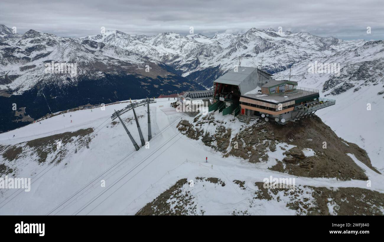 Top station Bormio 3000 Stock Photo - Alamy