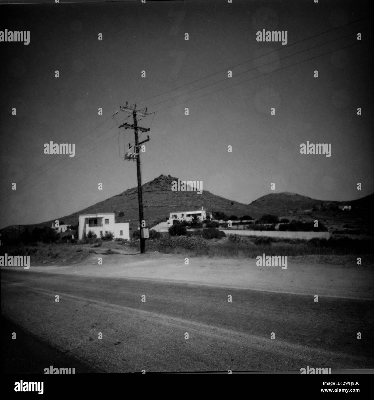 Altered photography, Syros island, Greece Stock Photo - Alamy