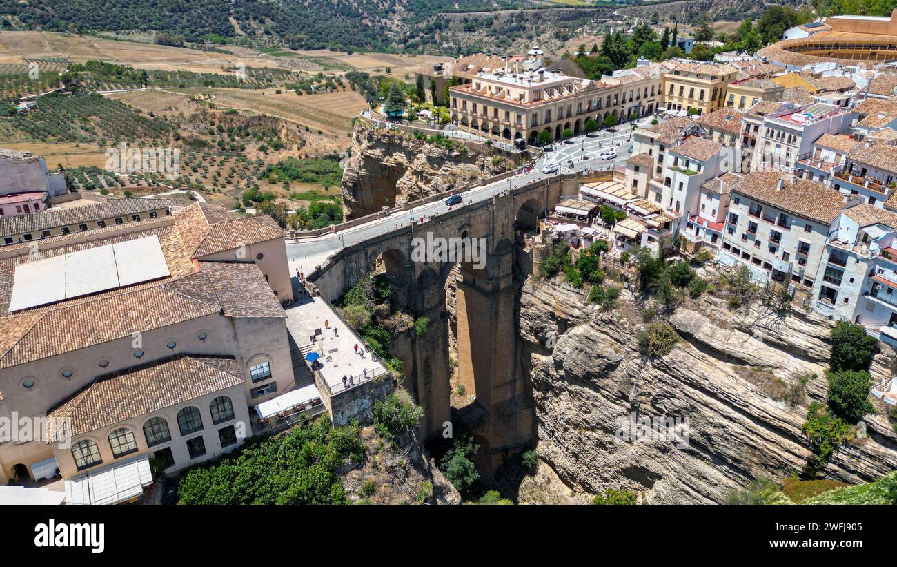 Spanish town Ronda with impressive architecture Stock Photo - Alamy