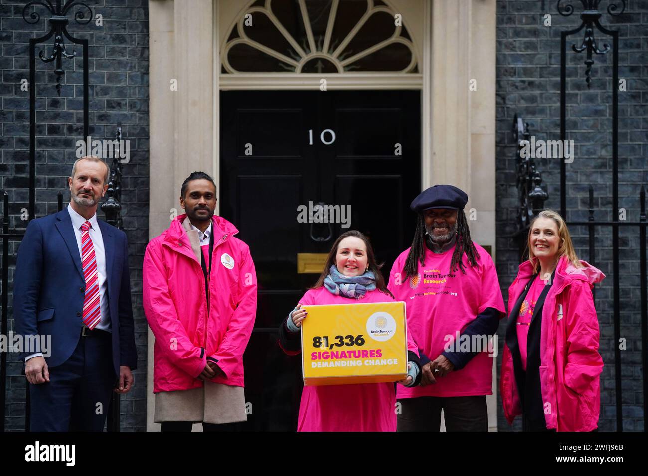 Brain tumour campaigners, (left to right) Dan Knowles, CEO of Brain ...