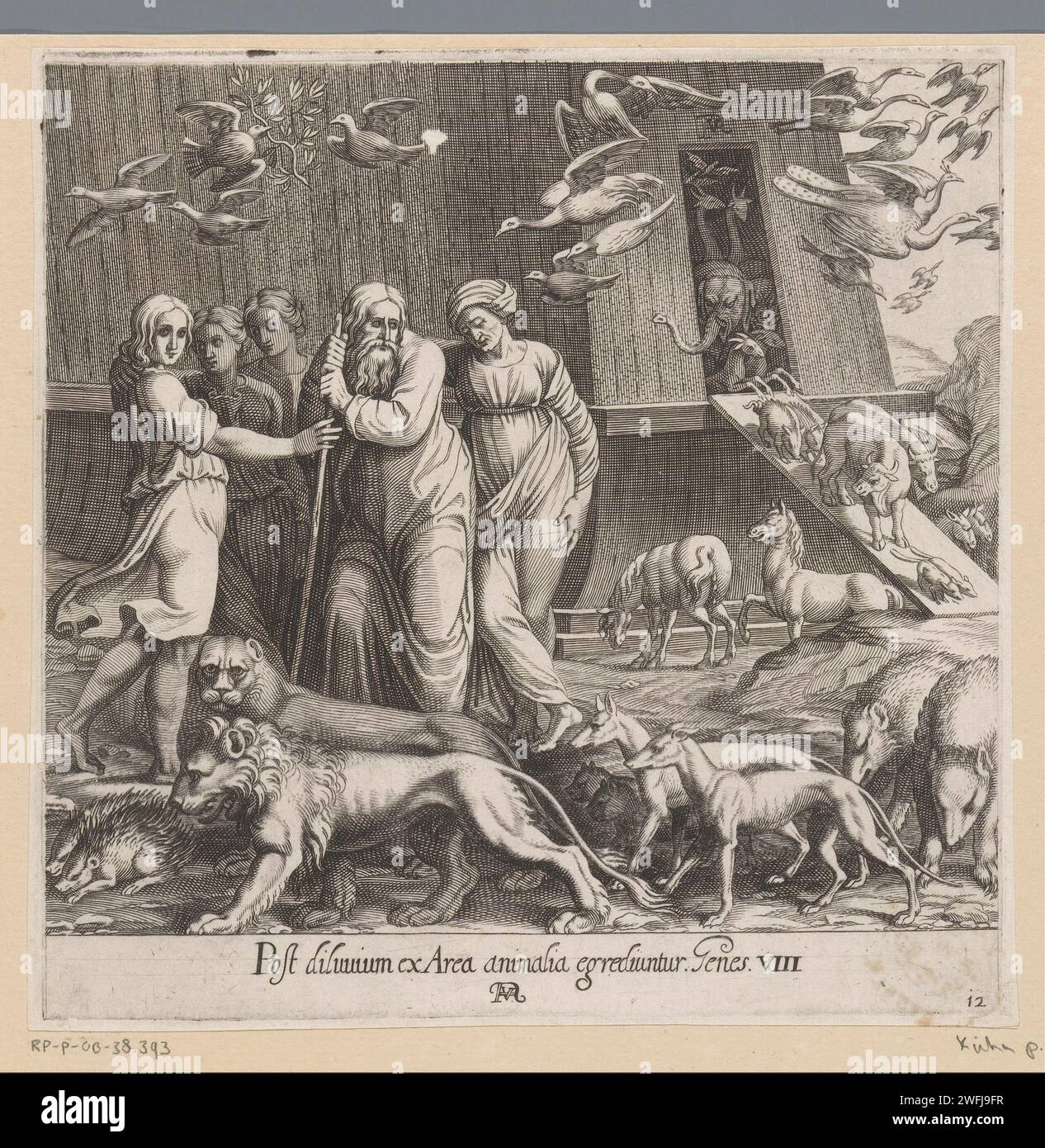 Noah and the animals leave the ark hi-res stock photography and images ...