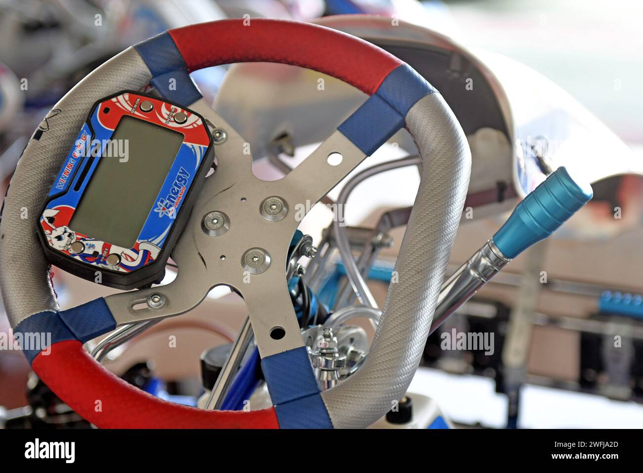 Go-karting at box of the Kartodromo Cremona Circuit Stock Photo - Alamy