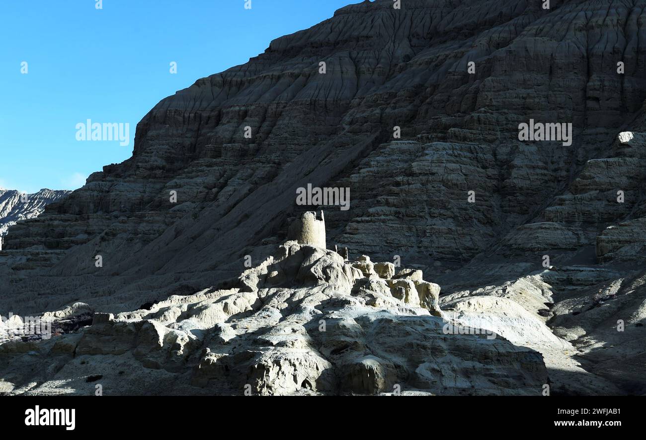 Lhasa. 30th Jan, 2024. This photo taken on Jan. 30, 2024 shows the ...