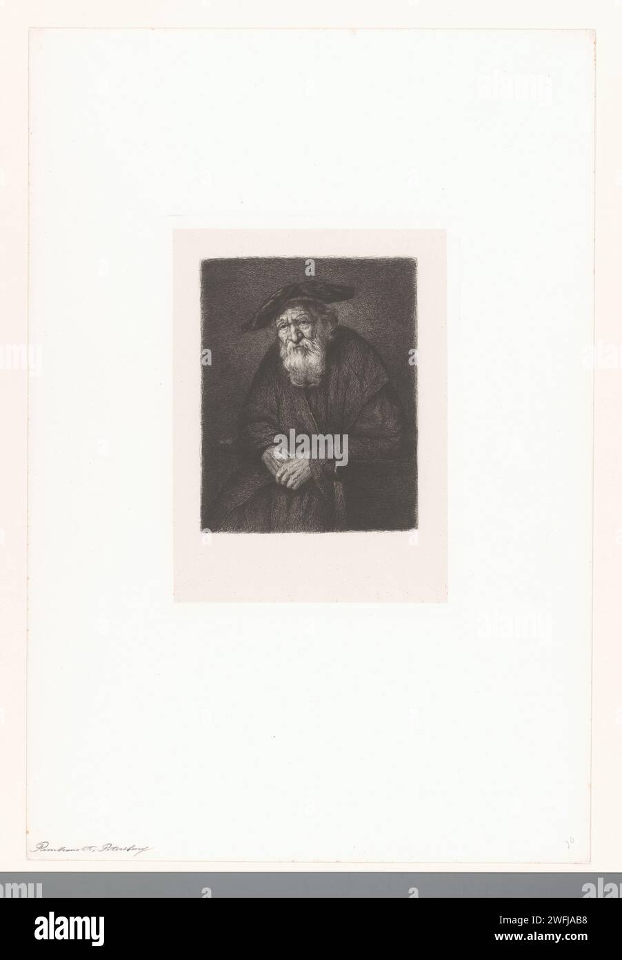Portrait of an old Jewish man, Nikolay Semyonovich Mosolov (attributed ...