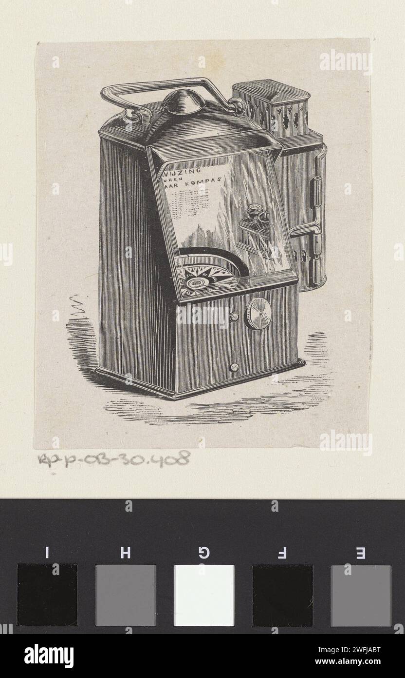Compas, Isaac Weissenbruch, 1836 - 1912 print Netherlands paper compass ...