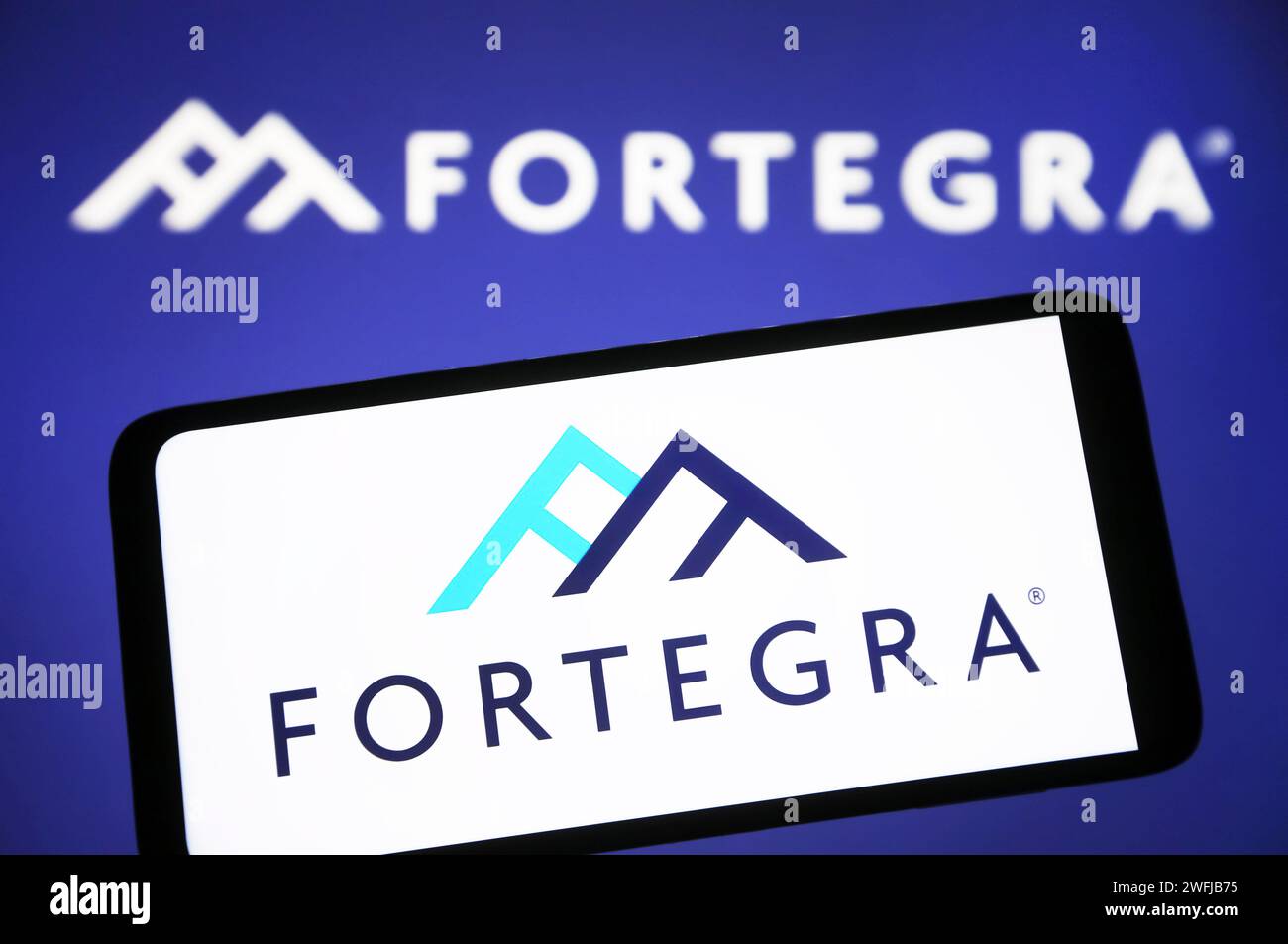 Ukraine. 31st Jan, 2024. In this photo illustration, the Fortegra logo ...