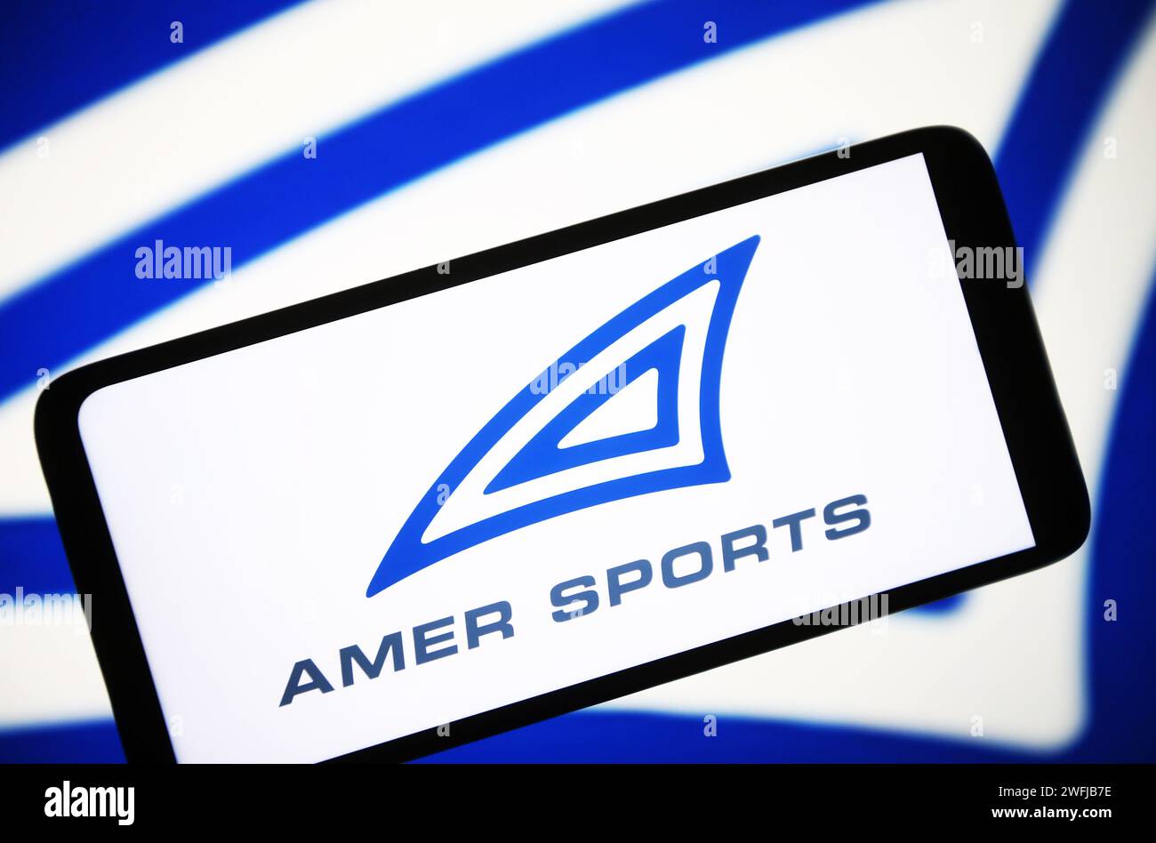 Amer sports logo hi-res stock photography and images - Alamy