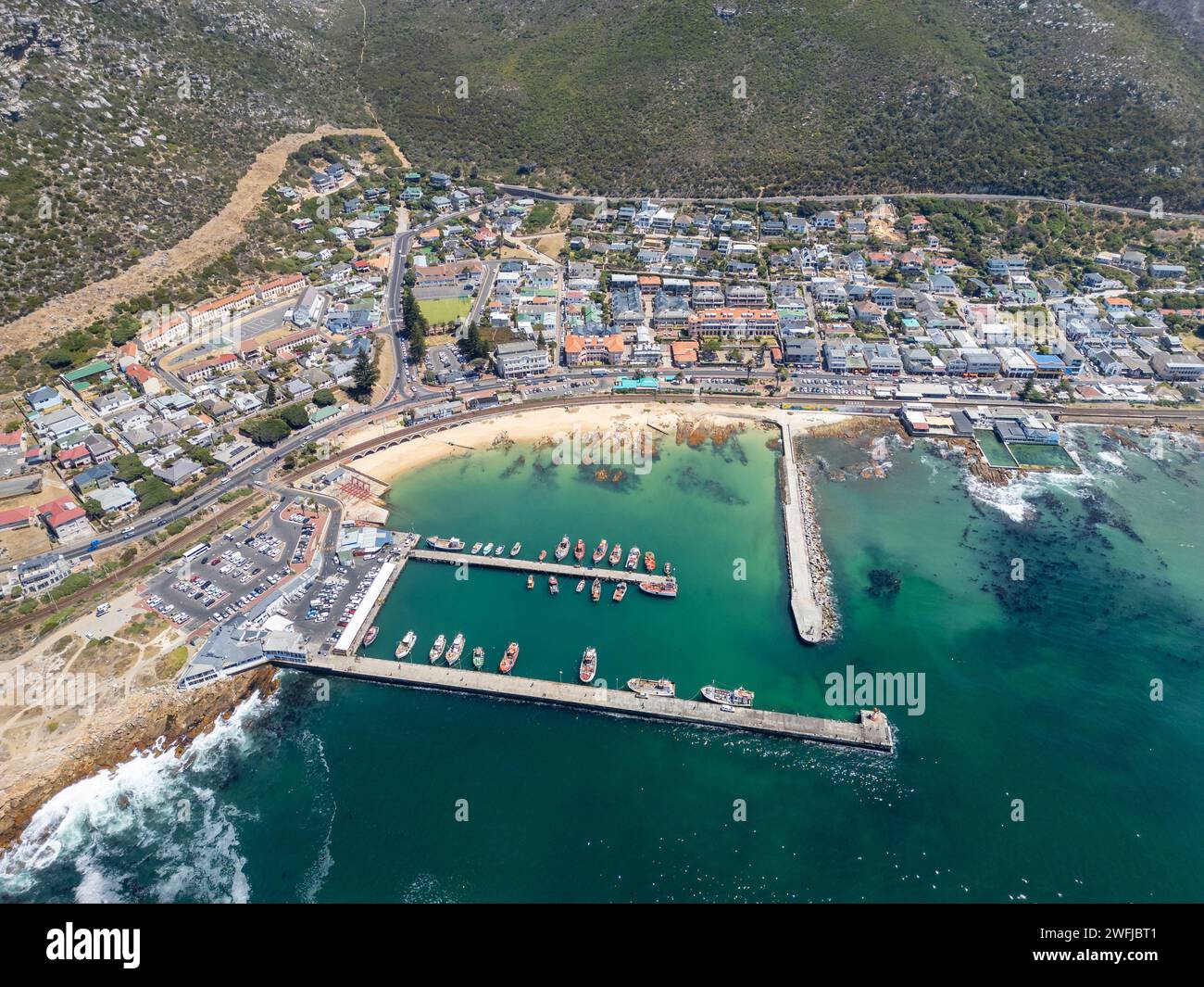 Aerial kalk bay harbour hi-res stock photography and images - Alamy
