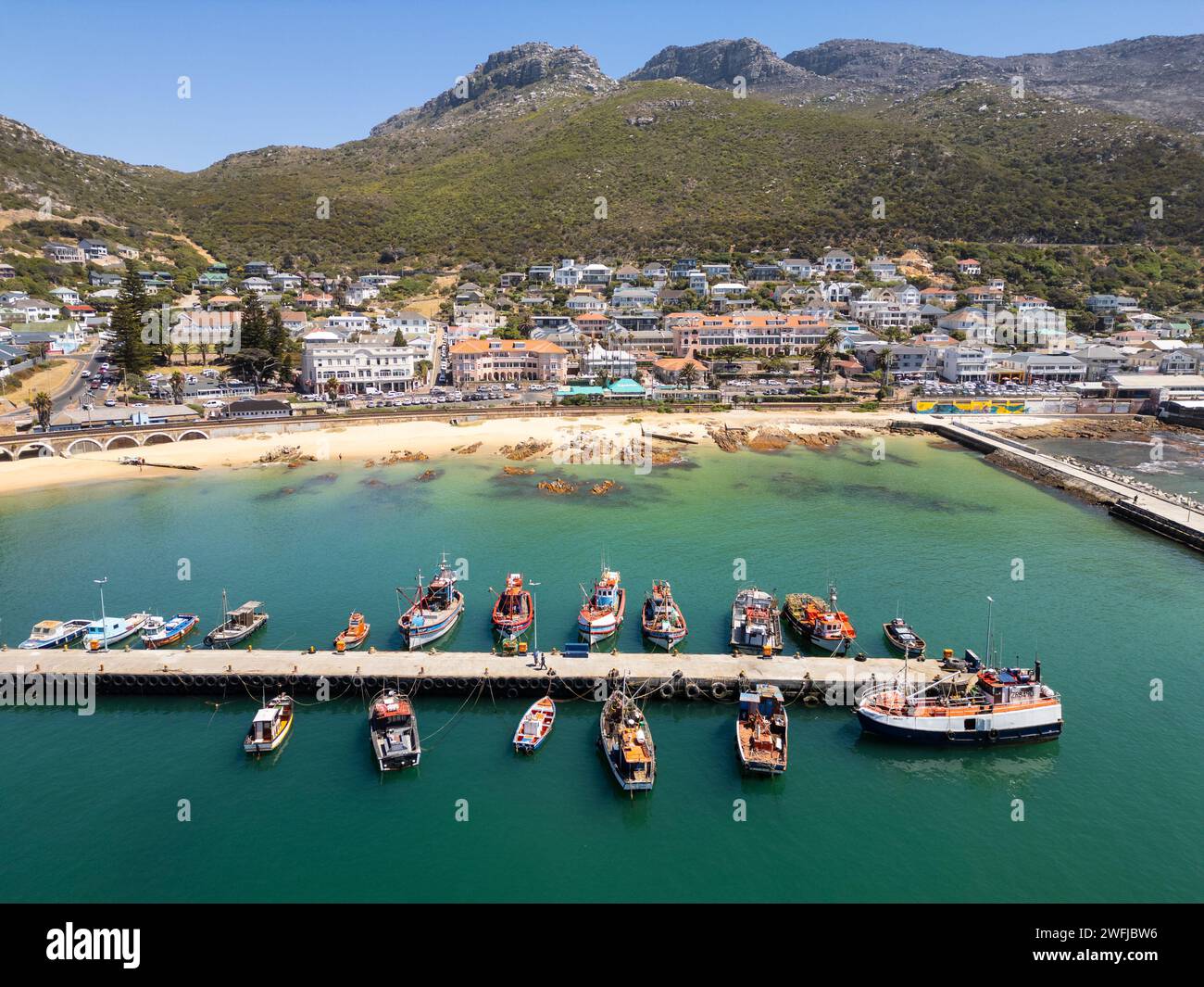 Aerial kalk bay harbour hi-res stock photography and images - Alamy