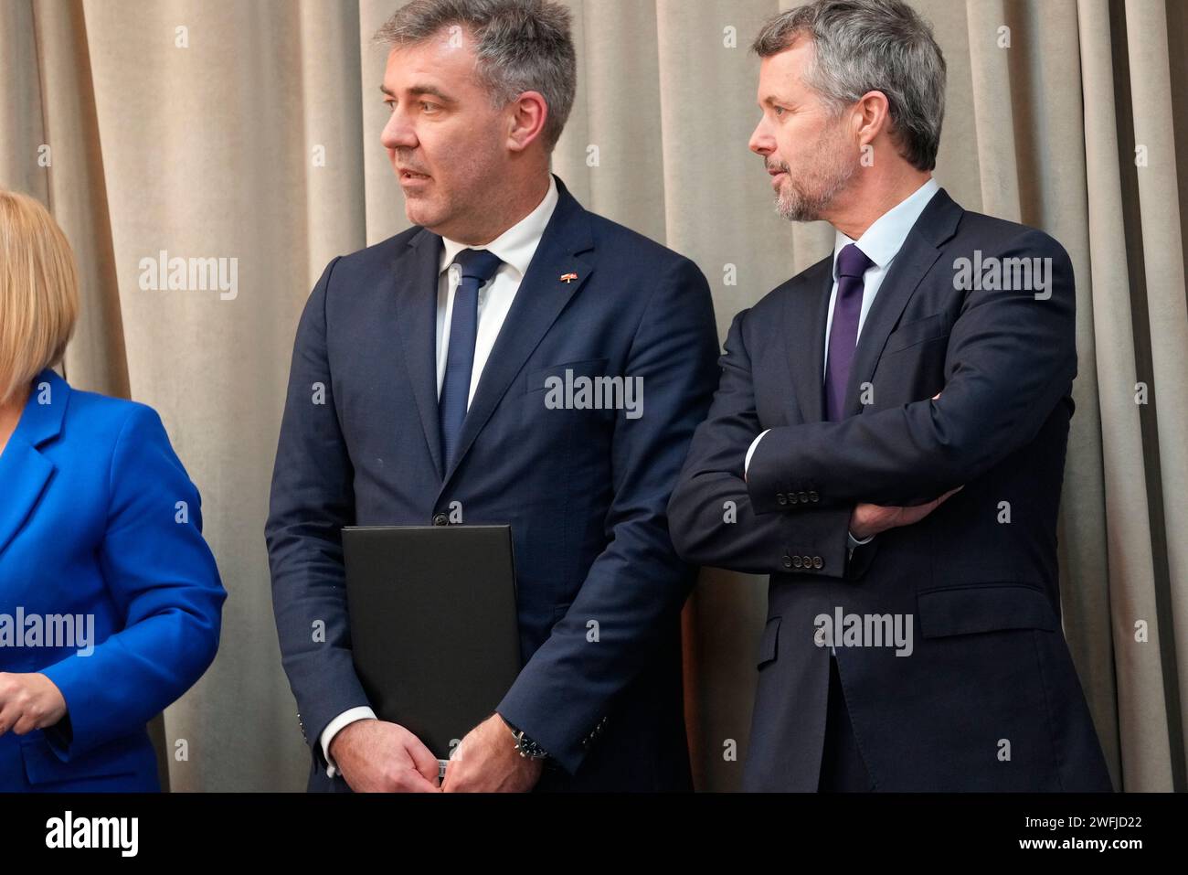 Denmark's Minister for Climate, Energy and Supply Lars Aagaard and King ...