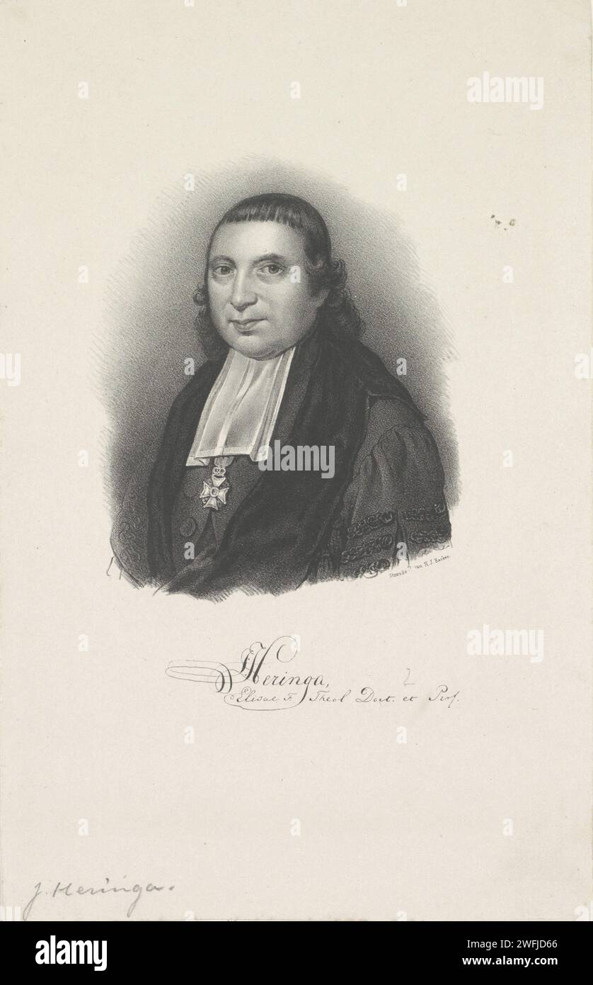 Portrait of Jodocus Heringa Eliza's son, Anonymous, 1822 - 1845 print ...