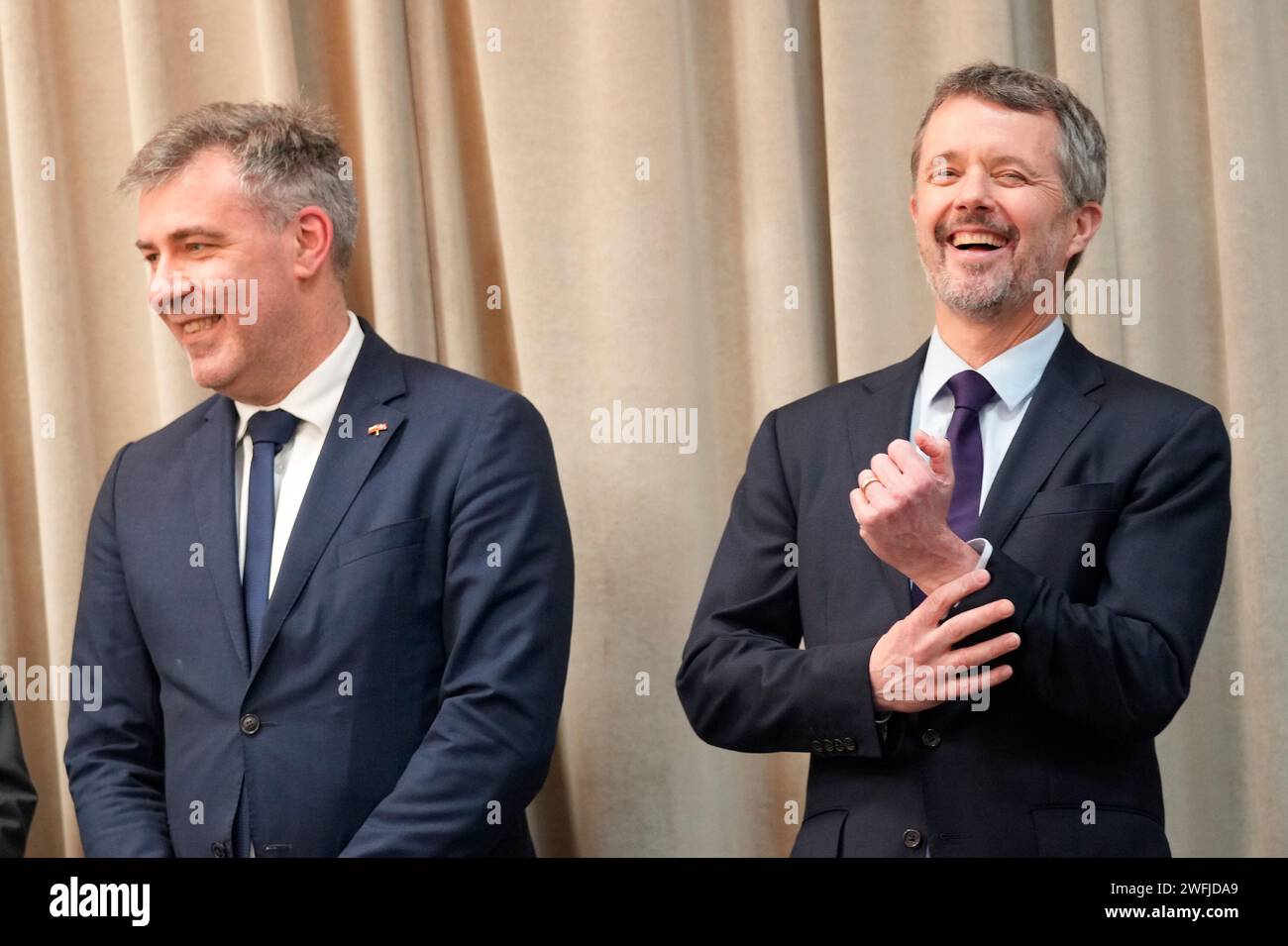 Denmark's Minister for Climate, Energy and Supply Lars Aagaard and King ...