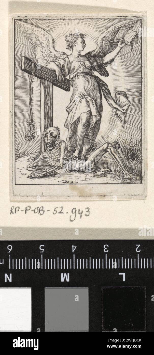 Victory on Death, Anonymous, After Hendrick Goltzius, 1601 - 1667 print Victory of faith, in the ...