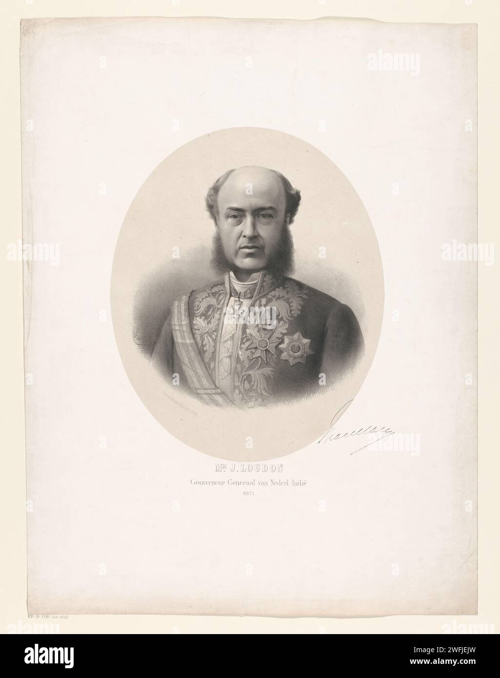 Portrait of James Loudon, Wilhelmus Cornelis Chimaer van Oudendorp ...