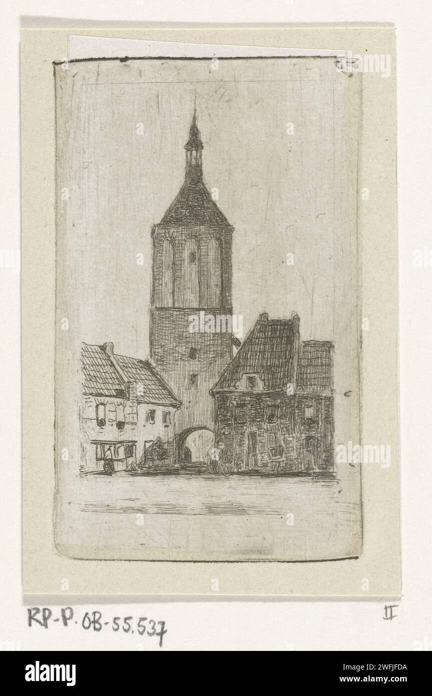 Toren, Lambertus Hardenberg (1822-1900), c. 1837 - 1900 print The Hague ...
