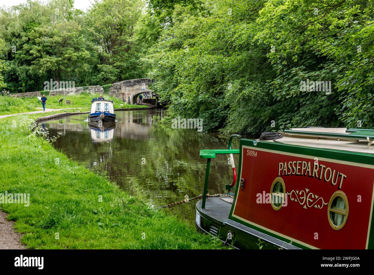 Cannock Chase; Trent and Mersey Canal; Staffordshire; UK Stock Photo ...