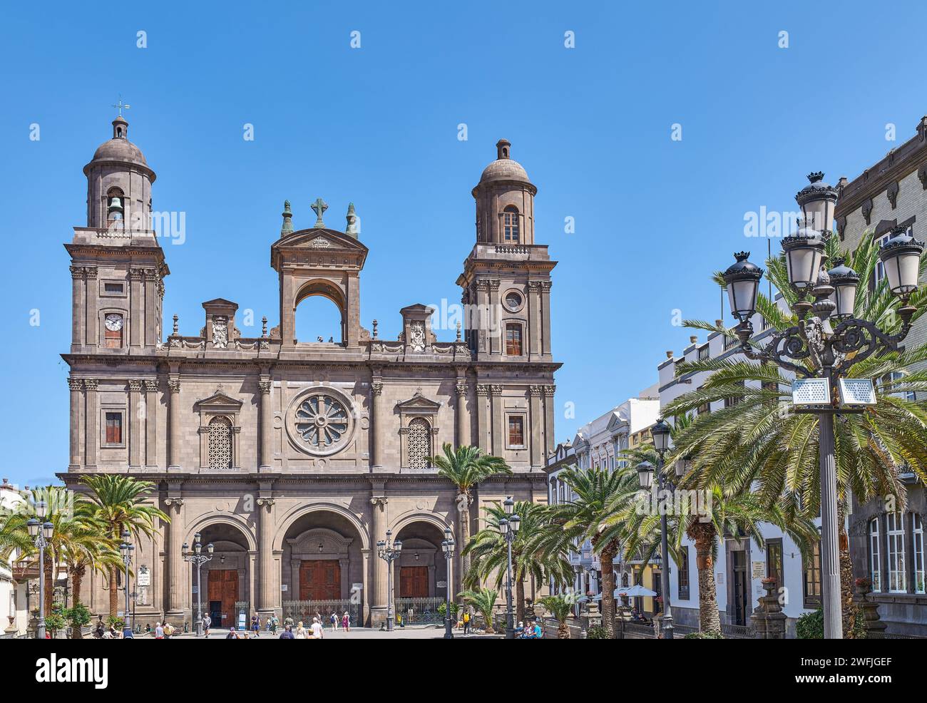 Las Palmas, Gran Canaria , Spain - March 16, 2023: The facade and the ...