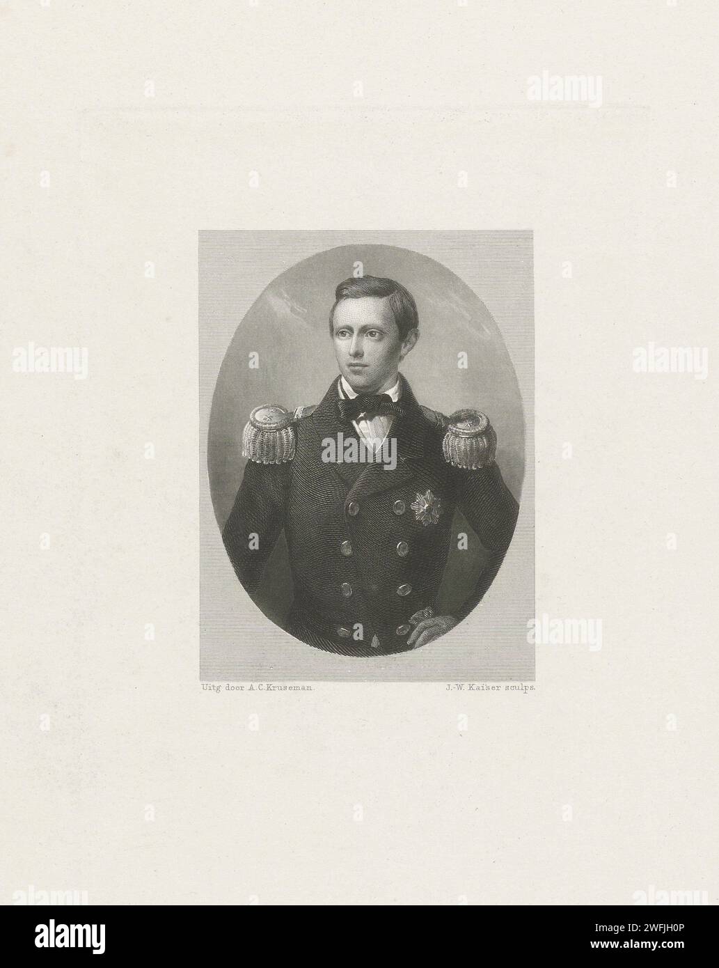 Portrait of Willem Frederik Hendrik, Prince of the Netherlands, Johann Wilhelm Kaiser (I), 1830 ...