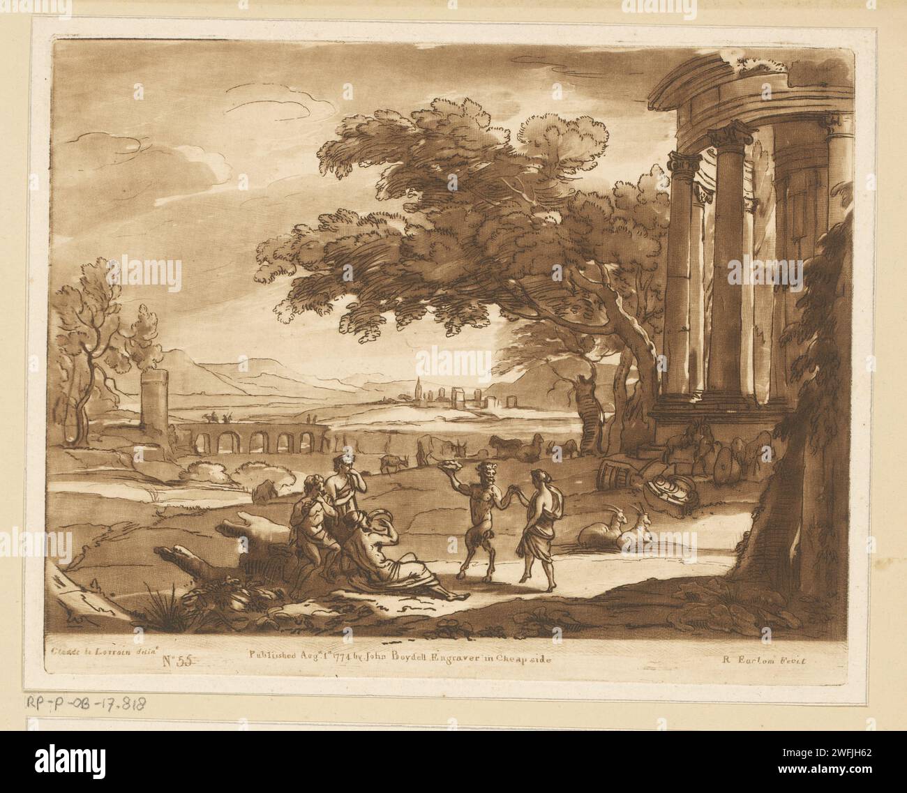 Landscape with dancing satyrs and nymphs hi-res stock photography and ...
