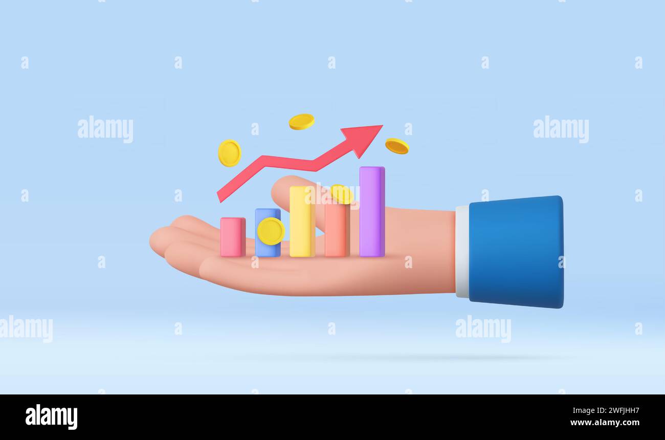 3d man holding pile hi-res stock photography and images - Alamy