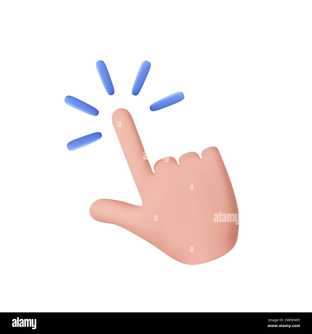 3d touch screen, hand pointing gesture Stock Vector Image & Art - Alamy