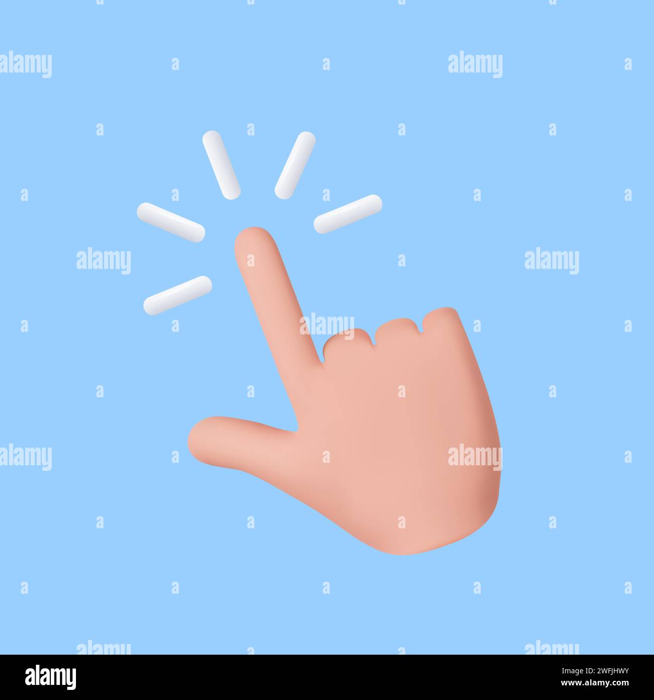3d touch screen, hand pointing gesture Stock Vector Image & Art - Alamy