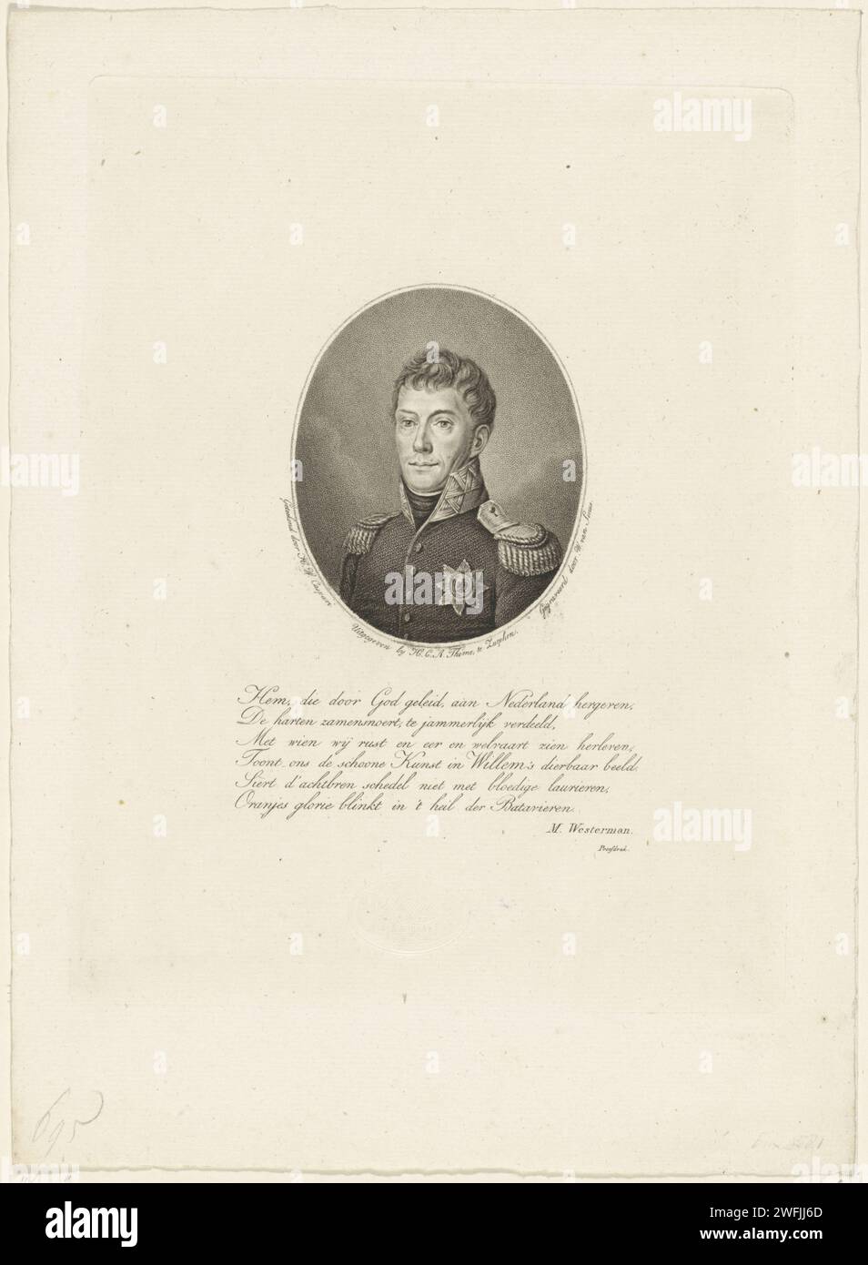 Portrait of William I Frederik, King of the Netherlands, Willem van ...