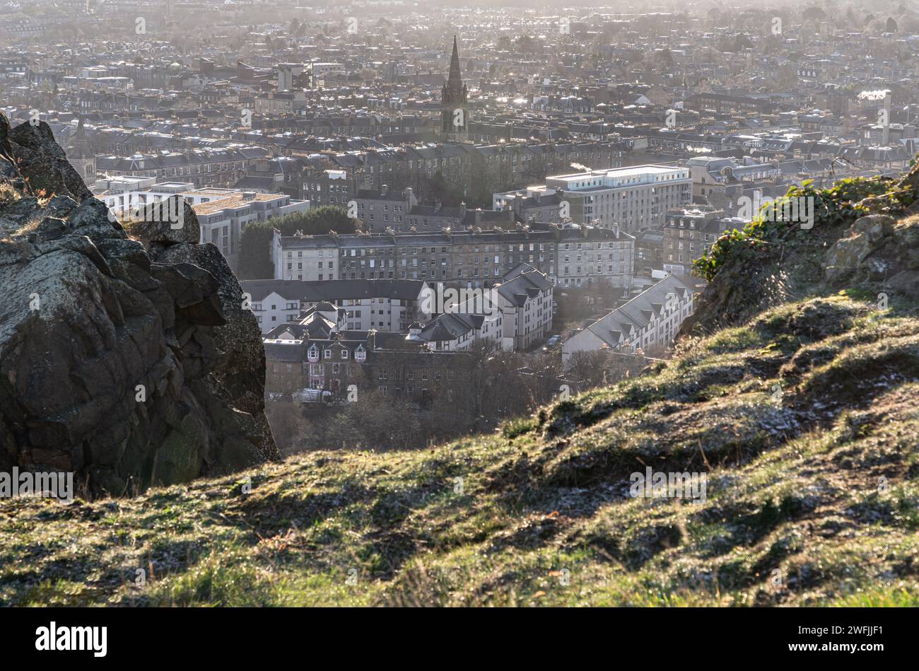 Edinburgh, Scotland - Jan 17, 2024 - Amazing Edinburgh Cityscape and ...