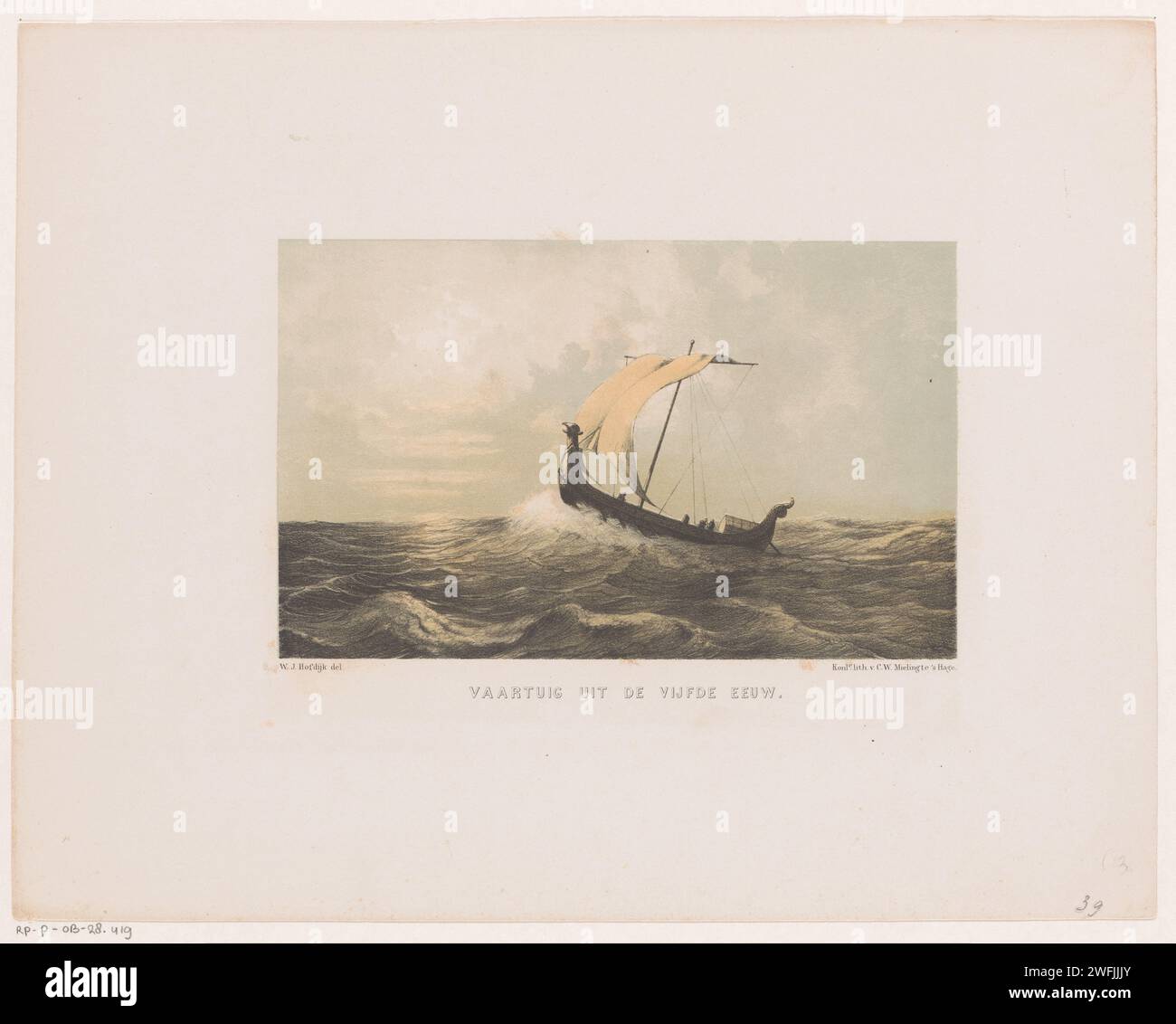 Vessel, 5th century, Willem Jacob Hofdijk, 1857 - 1864 print Vessel ...