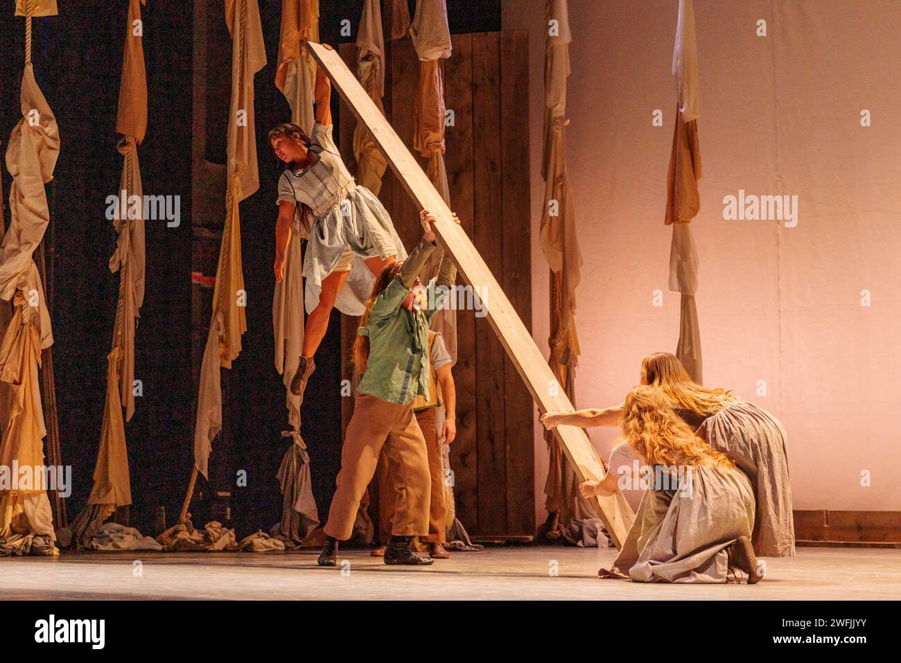 London UK, 31st January 2024. The cast of Ockham's Razor's Tess - a ...