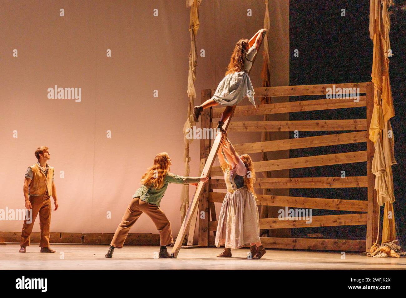 London UK, 31st January 2024. The cast of Ockham's Razor's Tess - a ...