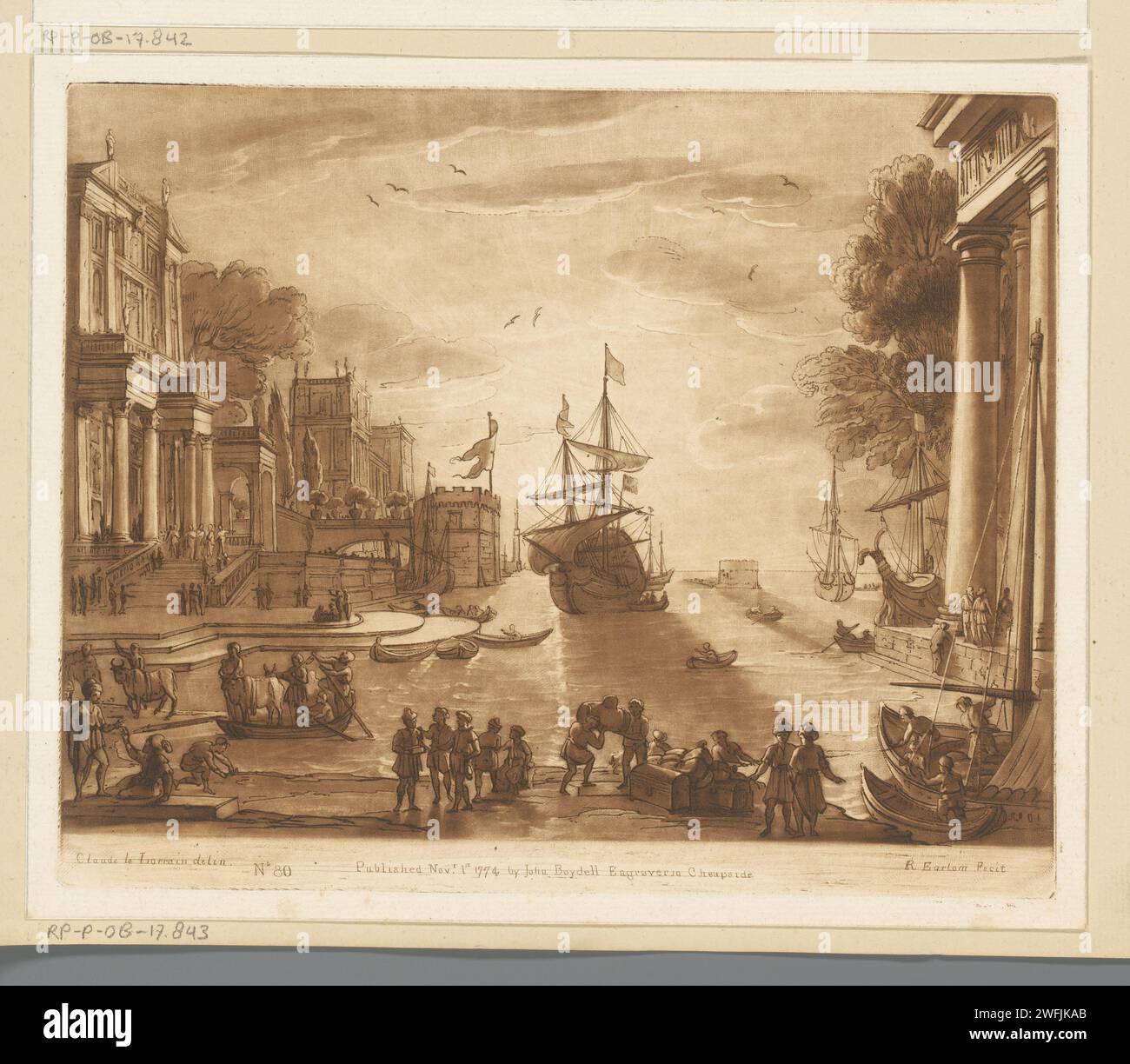 Seaport with Odysseus who brings Chrysis back to Chryses, Richard ...